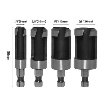 Universal Plug Bits for Smooth Hole Plugging 1/2''-8mm Woodworking Plug ...
