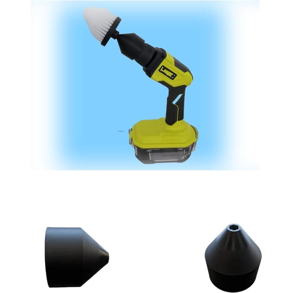 Hex to Triangle Brush Head Adapter for Ryobi, 1/4 inch Power Scrubber ...