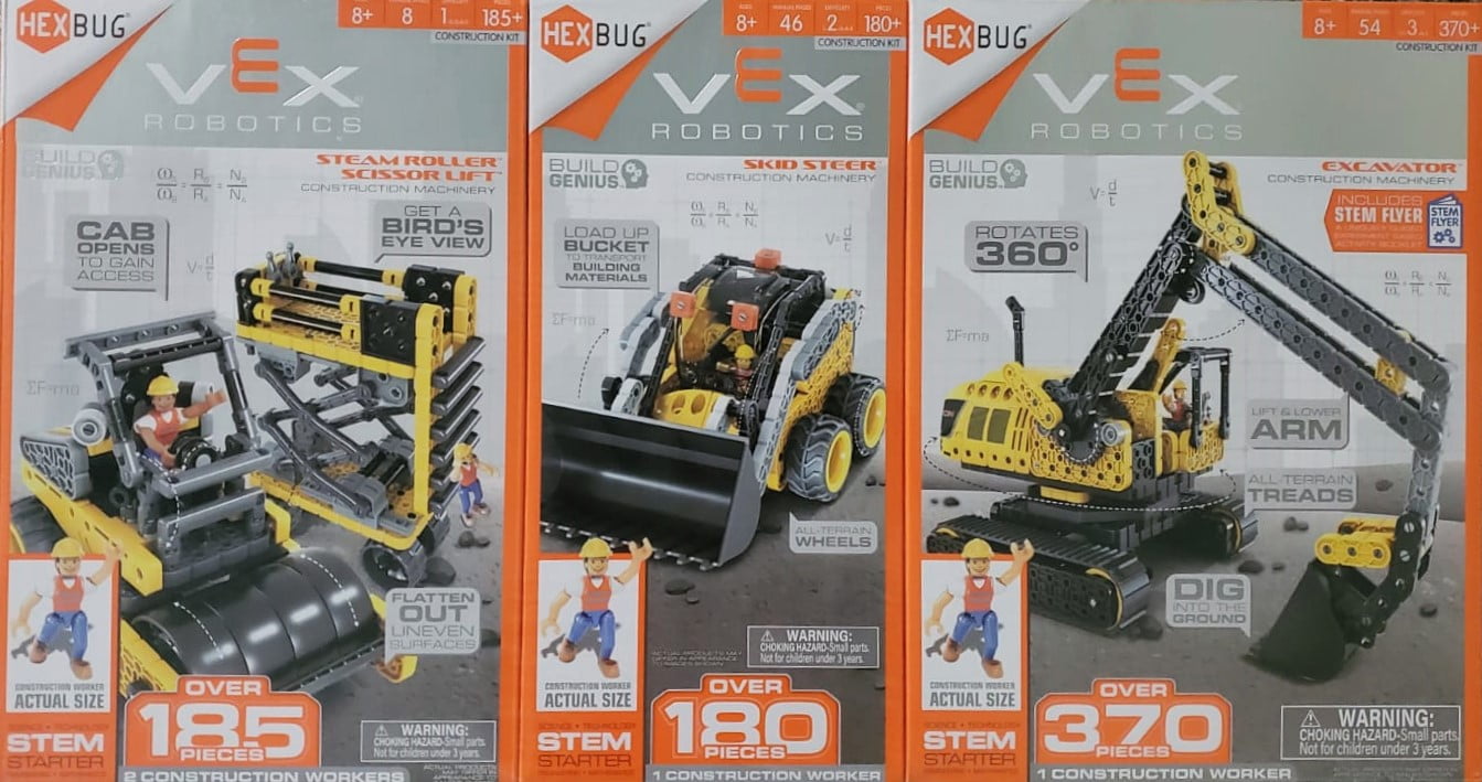 HexBug Vex Robotics Construction Kit Steam Roller / Scissor Lift, Skid ... HexBug Vex Robotics Construction Kit Steam Roller / Scissor Lift, Skid ...