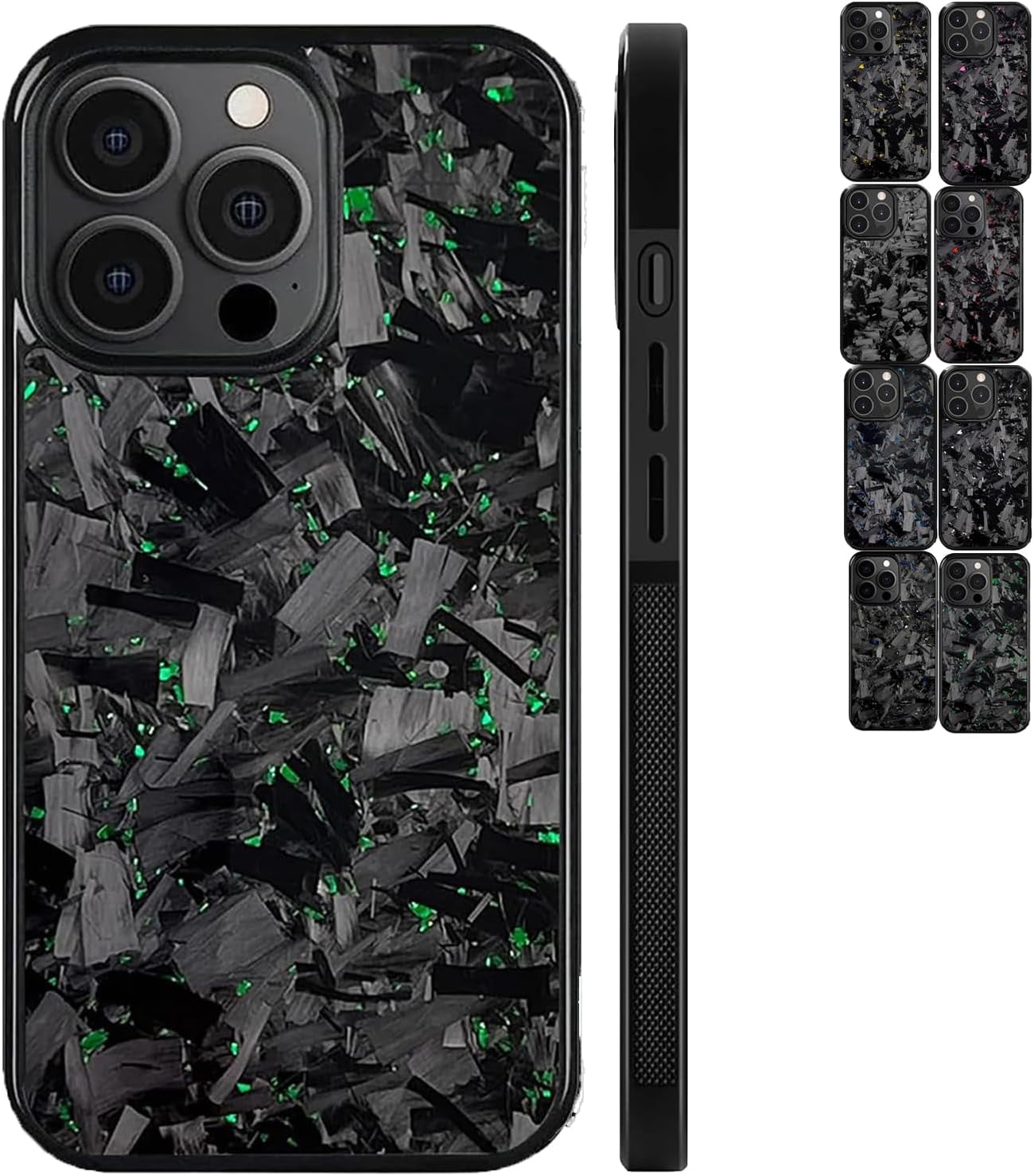 Hexafiber Phone Case, Real Carbon Fiber Phone Case,Forged Carbon Fiber Flakes Case, Support ...