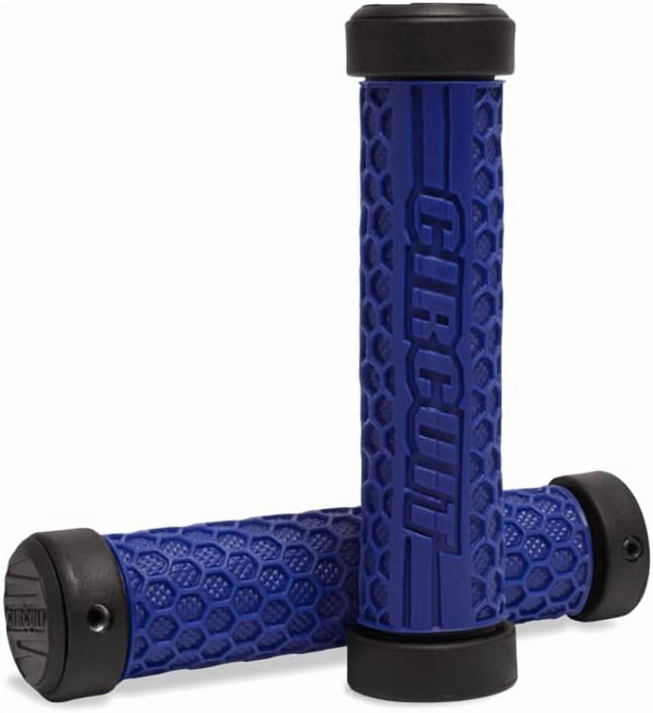 Hexagon Bike Grips – 5.1in, Black/Blue – Circuit - Walmart.com