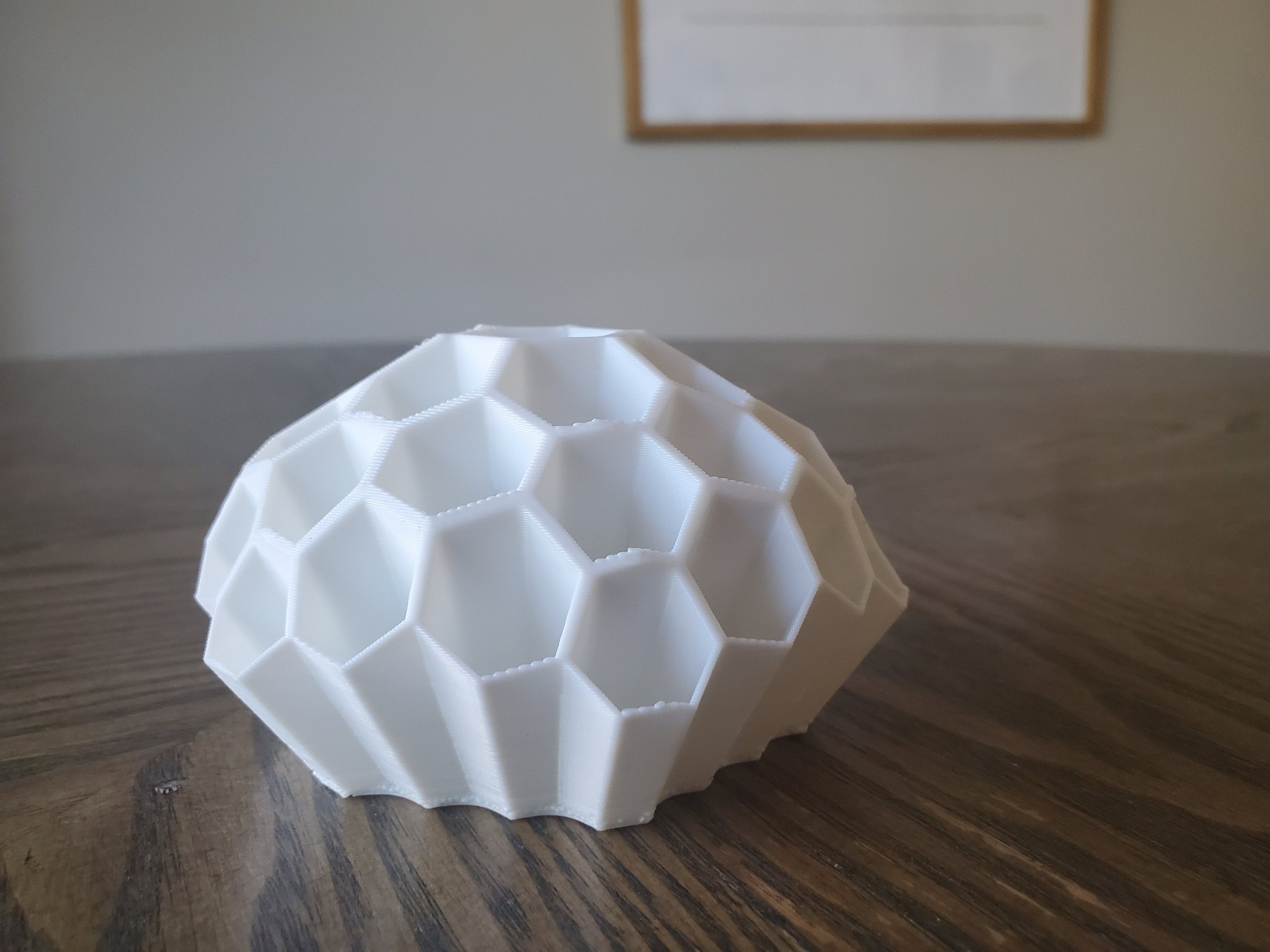 Clever Contraption Hexagon Desktop Organizer – 37-Compartment Pen, Tool ...