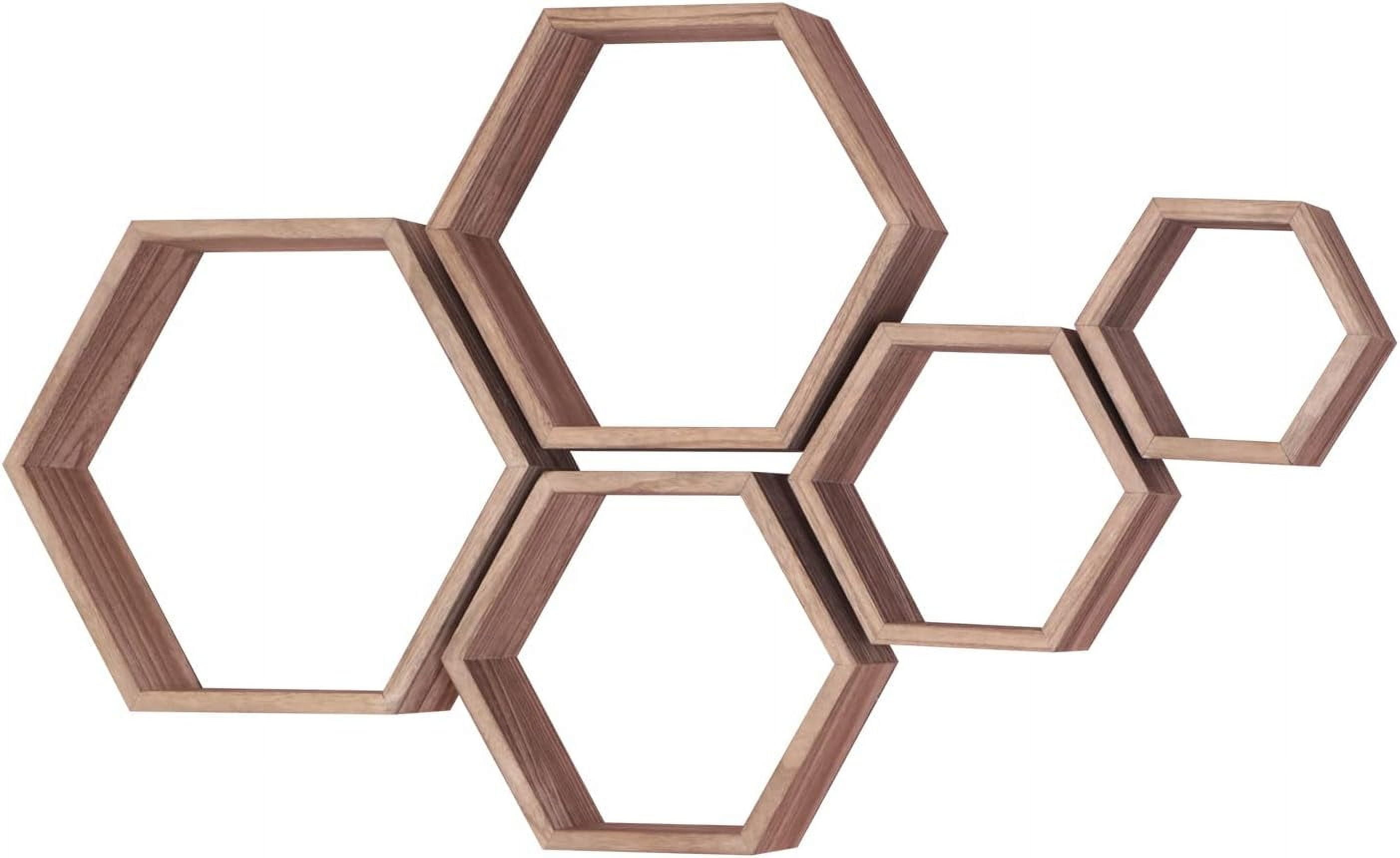 Hexagon Floating Shelves,Hycomb Shelf Set of ,Octagon Shelves Wall ...