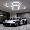 Hexagon Garage Lights, High Brightness 192W 6500K 21000 LM Honeycomb ...