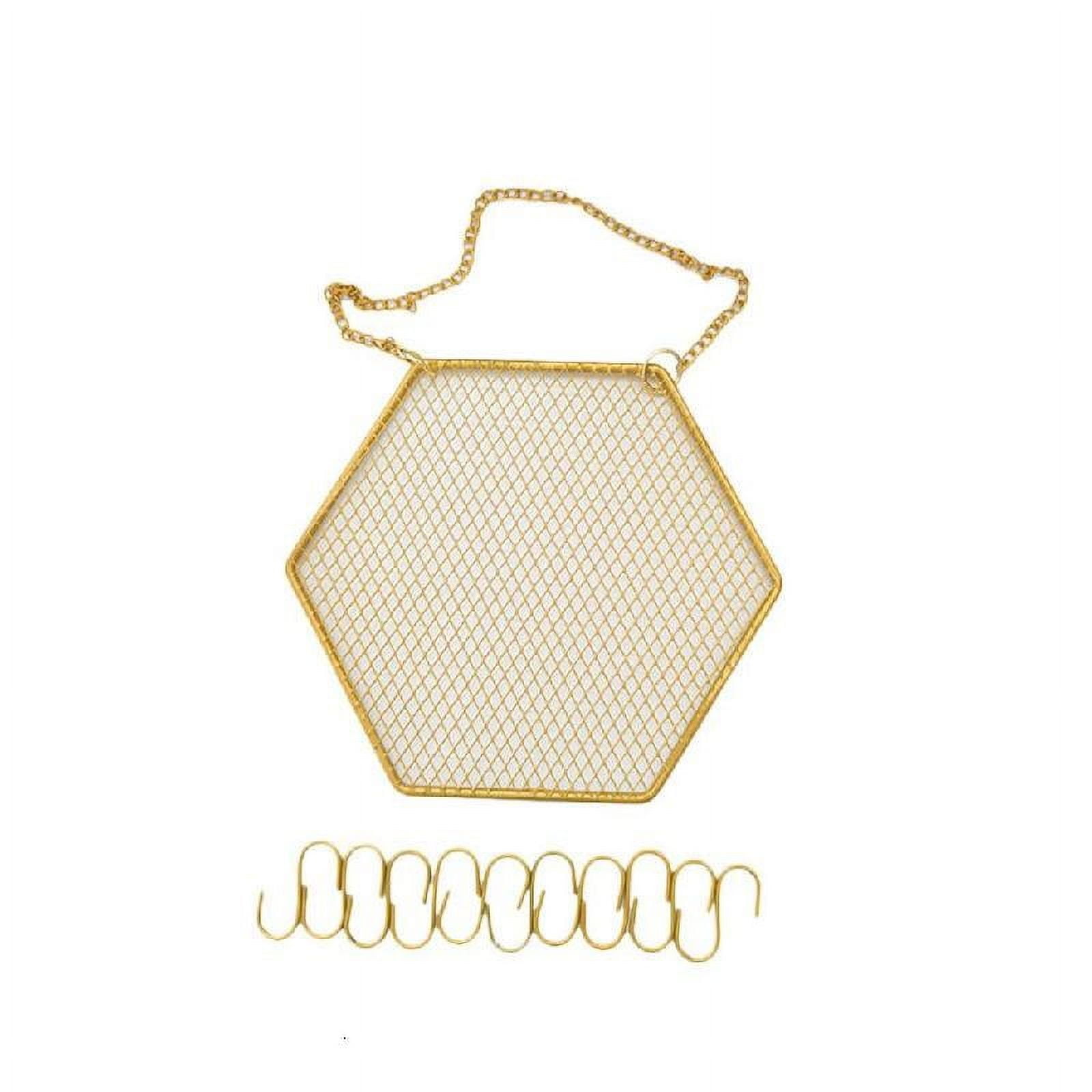 Hexagon Grid Shape Earring Holder Wall Hanging Exquisite Jewelry ...