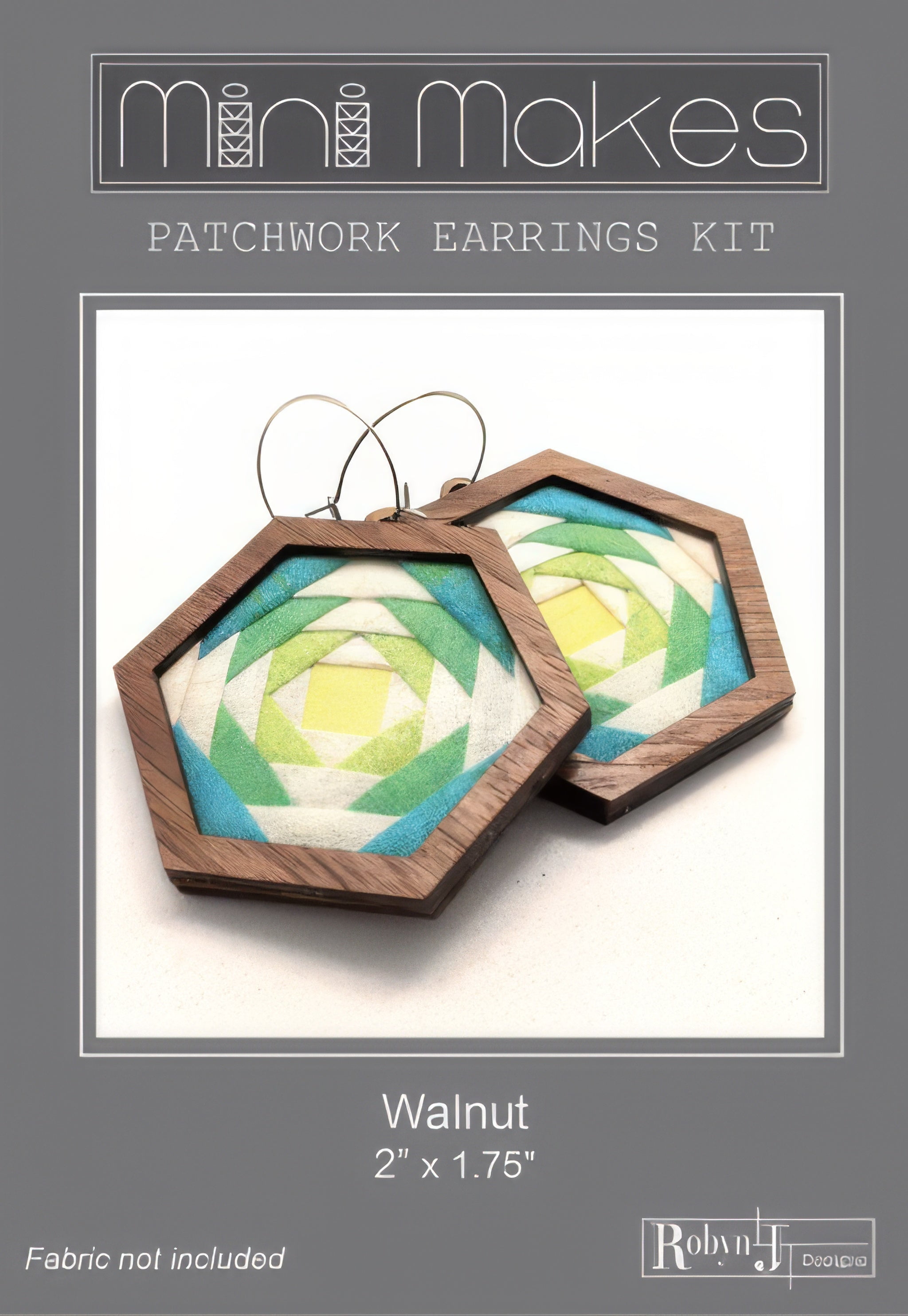 Hexagon Kit and Pattern Walnut by Robyn J Designs - Walmart.com
