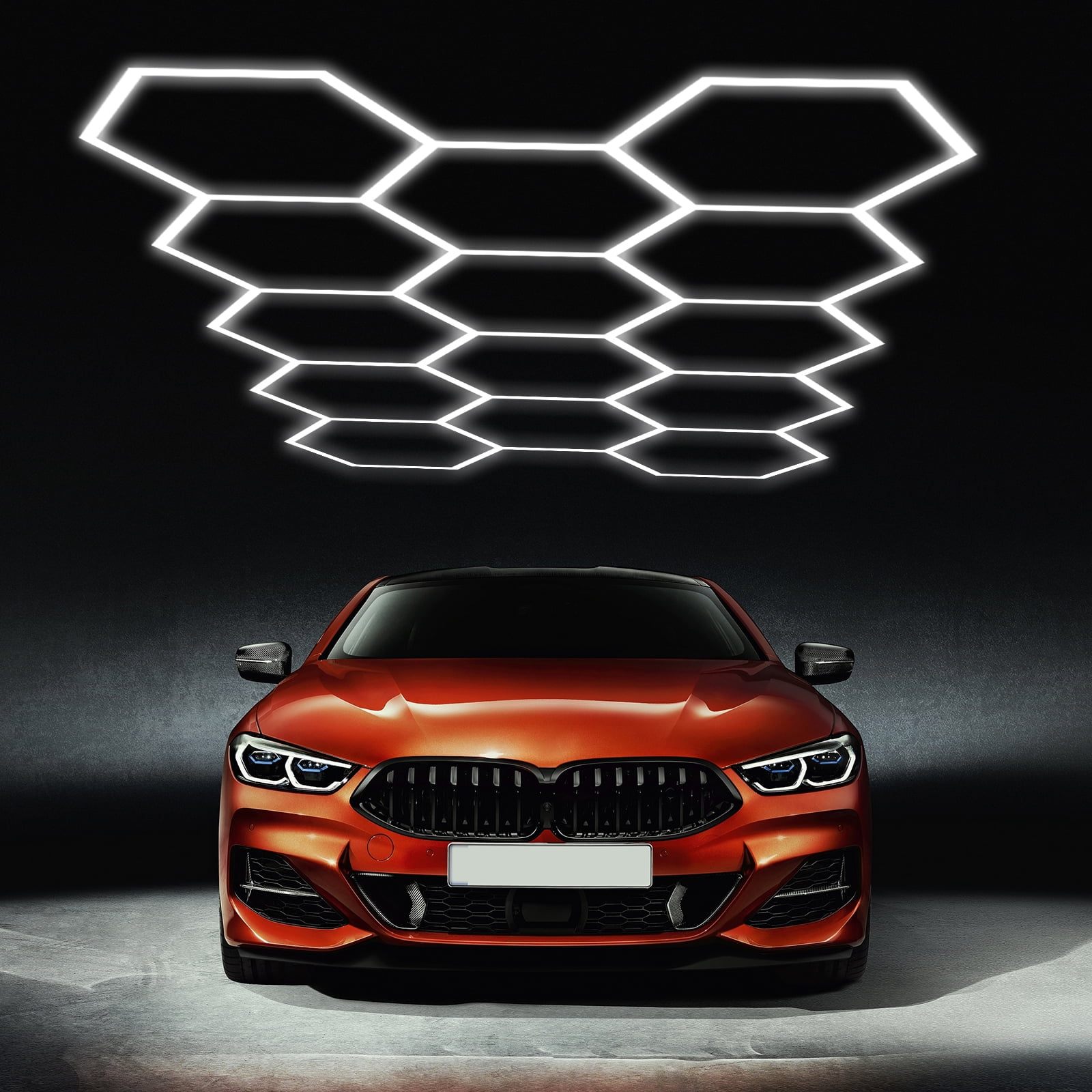 Hexagon LED Lighting 14 Grids Car Retail Garage Workshop Gym Barber ...