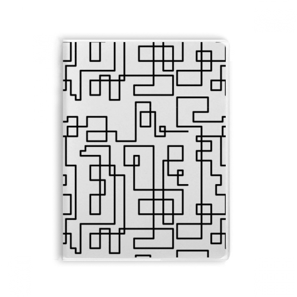 Hexagon Line Art Grain Illustration Pattern Notebook Gum Cover Diary ...