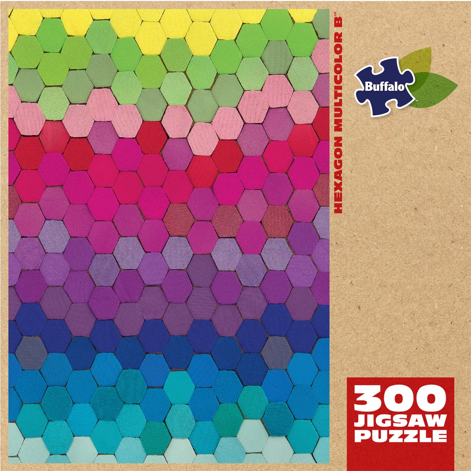 Hexagon Multicolor B 300 Pieces Jigsaw Puzzle, Buffalo Games - Walmart.com