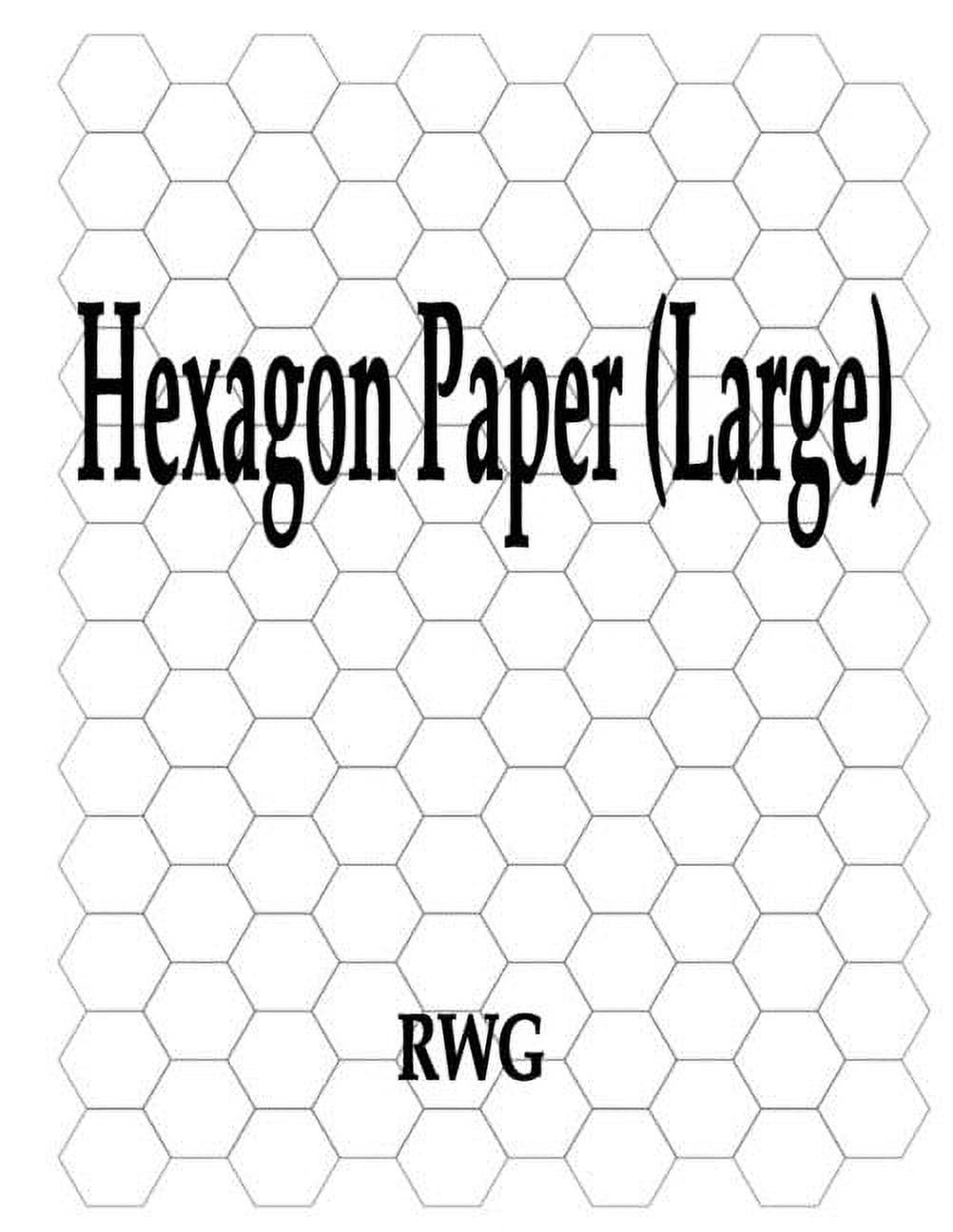 Hexagon Paper (Large): 50 Pages 8.5" X 11" (Paperback) - Walmart.com
