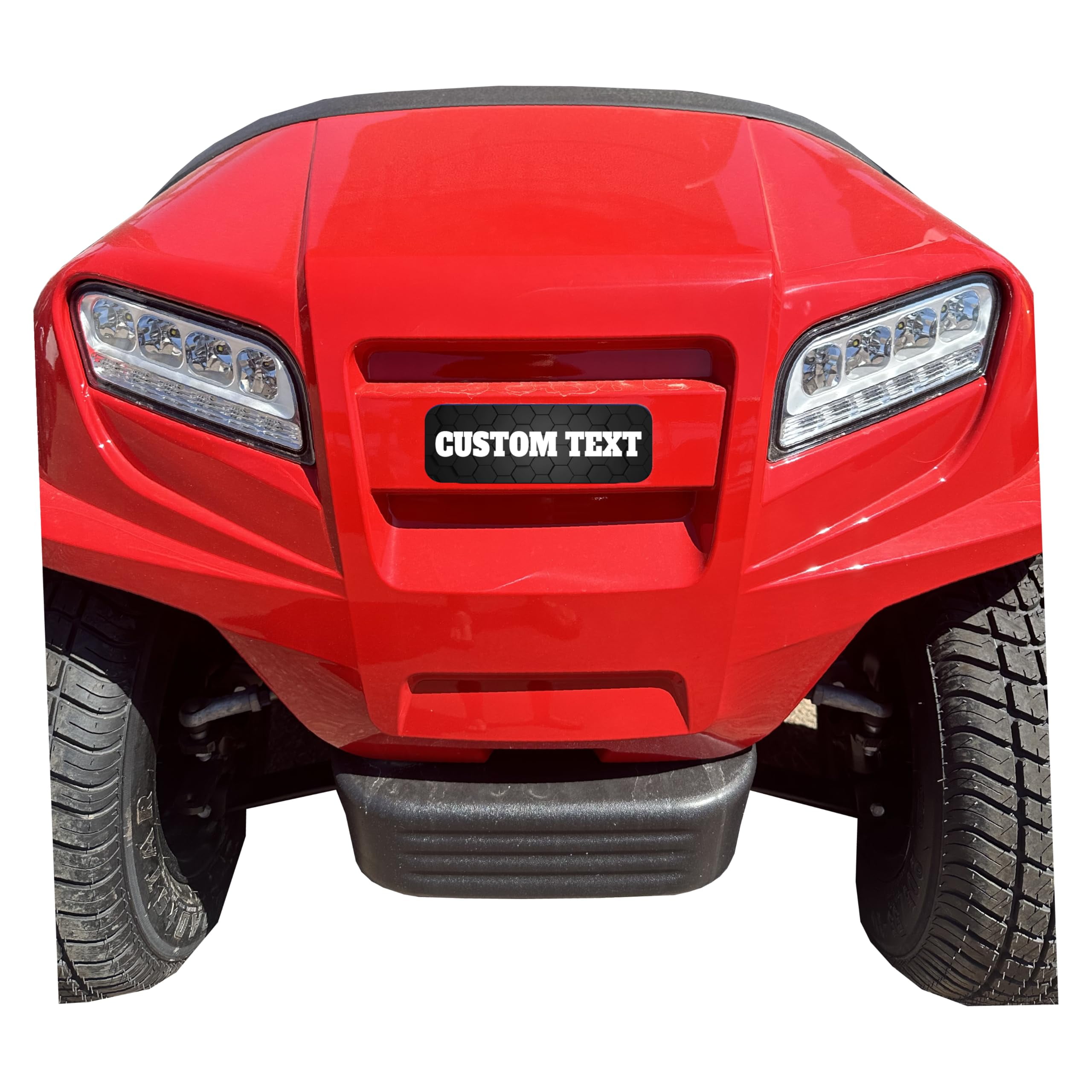 Hexagon Pattern Club Car Onward Golf Cart Front Name Plate. Fits Club ...