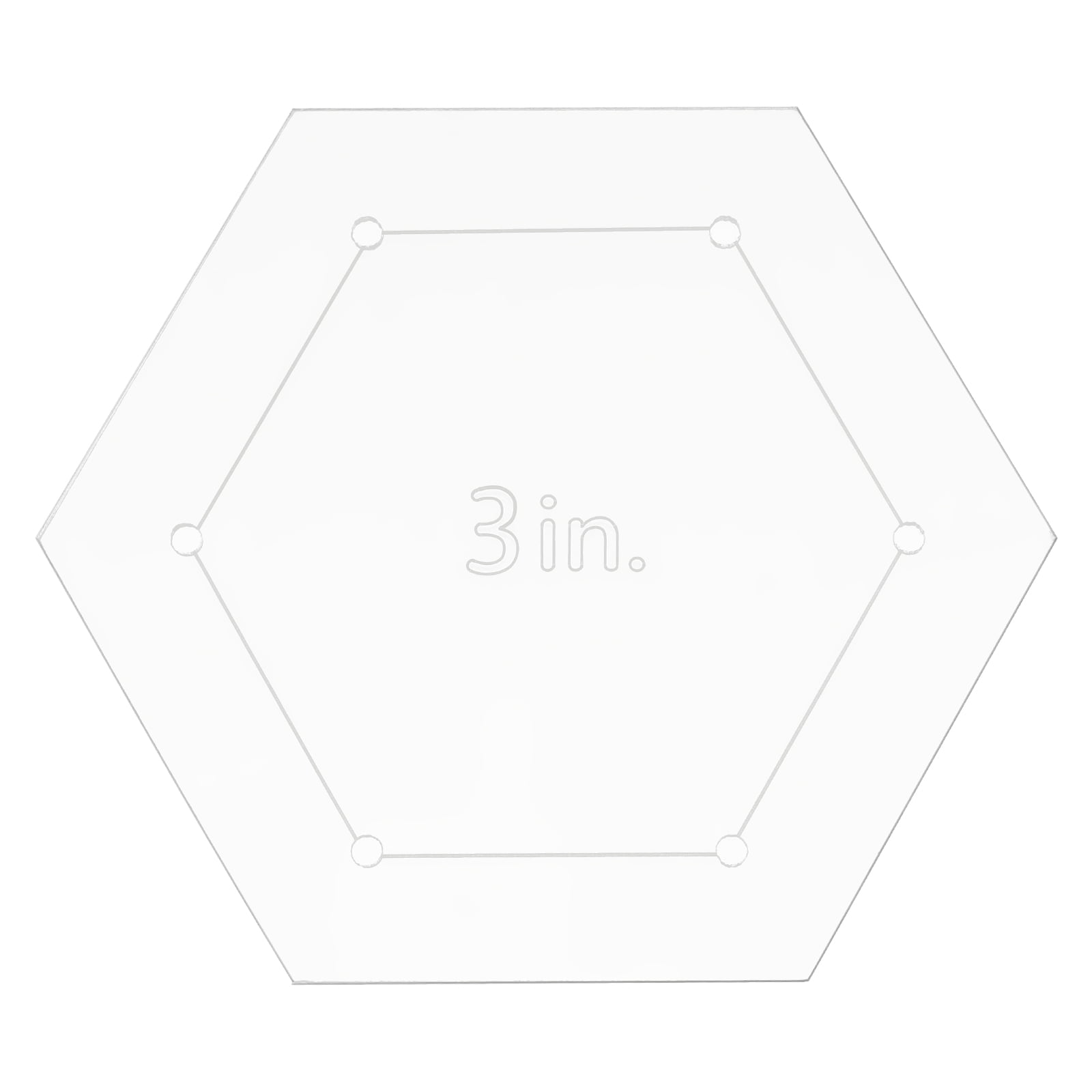 Hexagon Quilting Template Set, 3 Inch Acrylic Template for Quilting ...