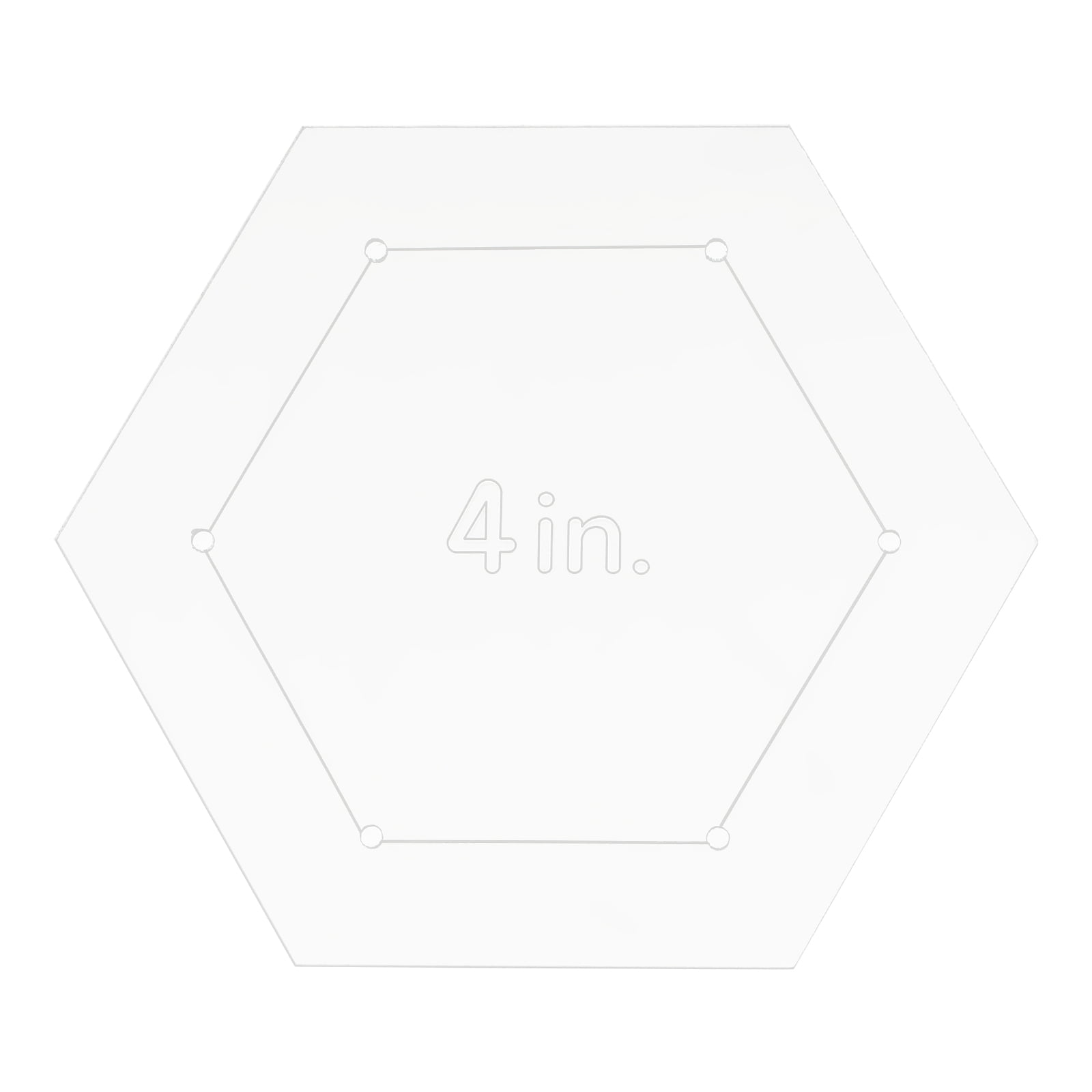 Hexagon Quilting Template Set, 4 Inch Acrylic Template for Quilting ...