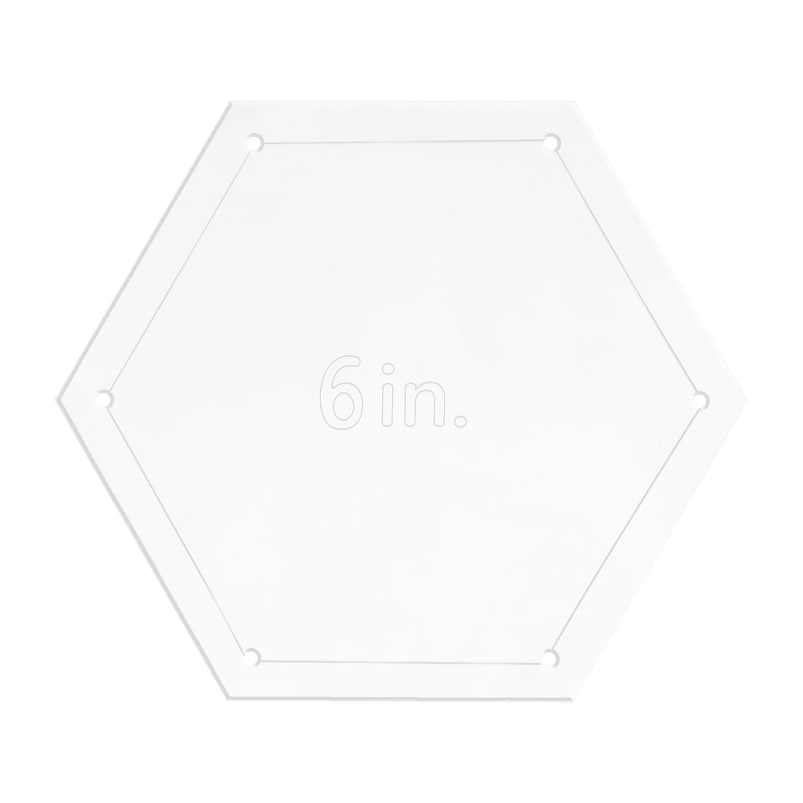 Hexagon Quilting Template Set, 6 Inch Acrylic Template for Quilting ...