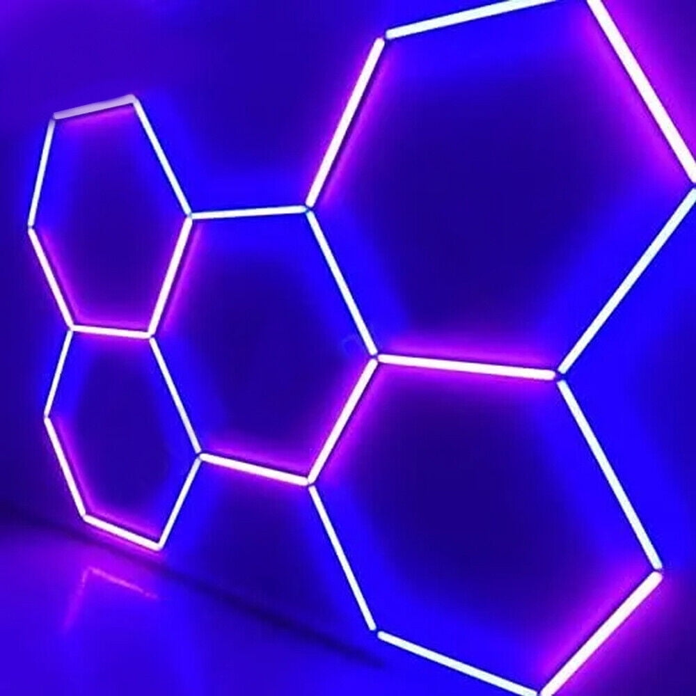 Hexagon RGB Lights LED Hexagon Lights RGB with 358 Modes for Garage Bar ...