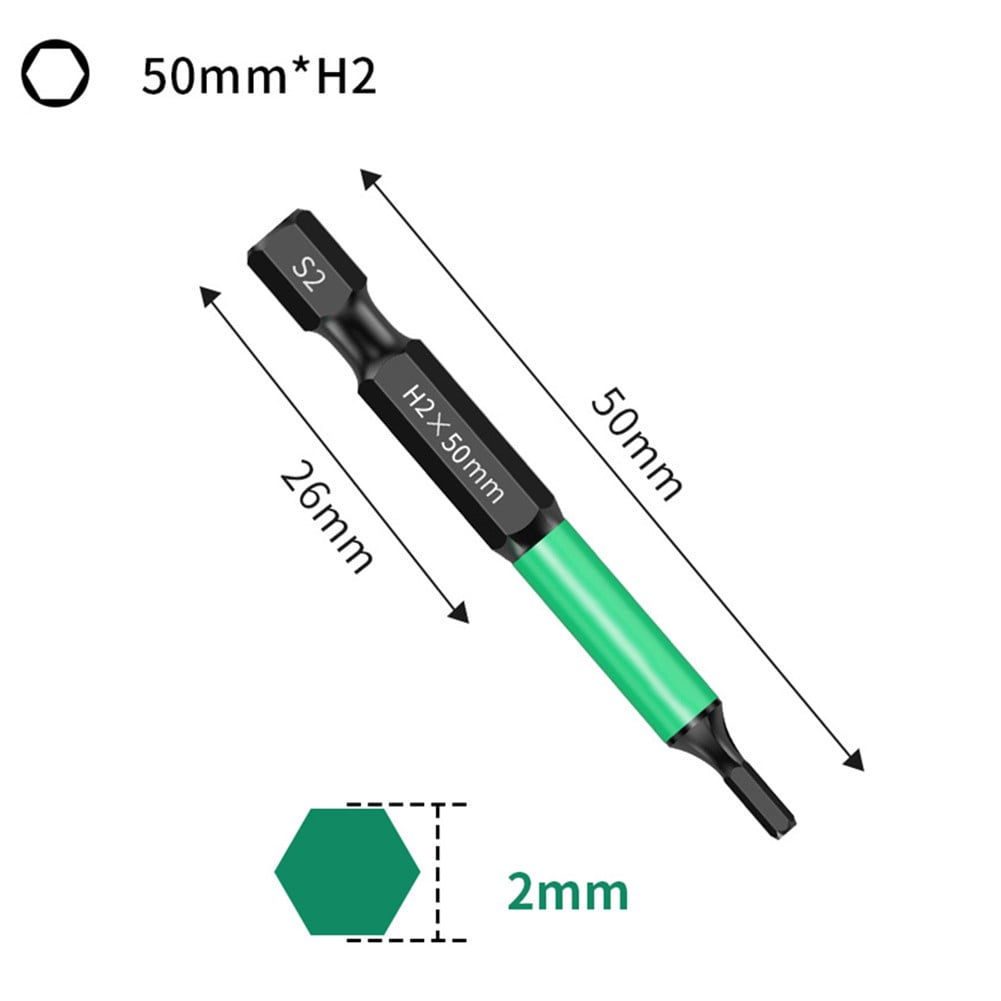 Hexagon Screwdriver Bit 1/4 Hex Screwdriver Heat Treated High-Strength ...