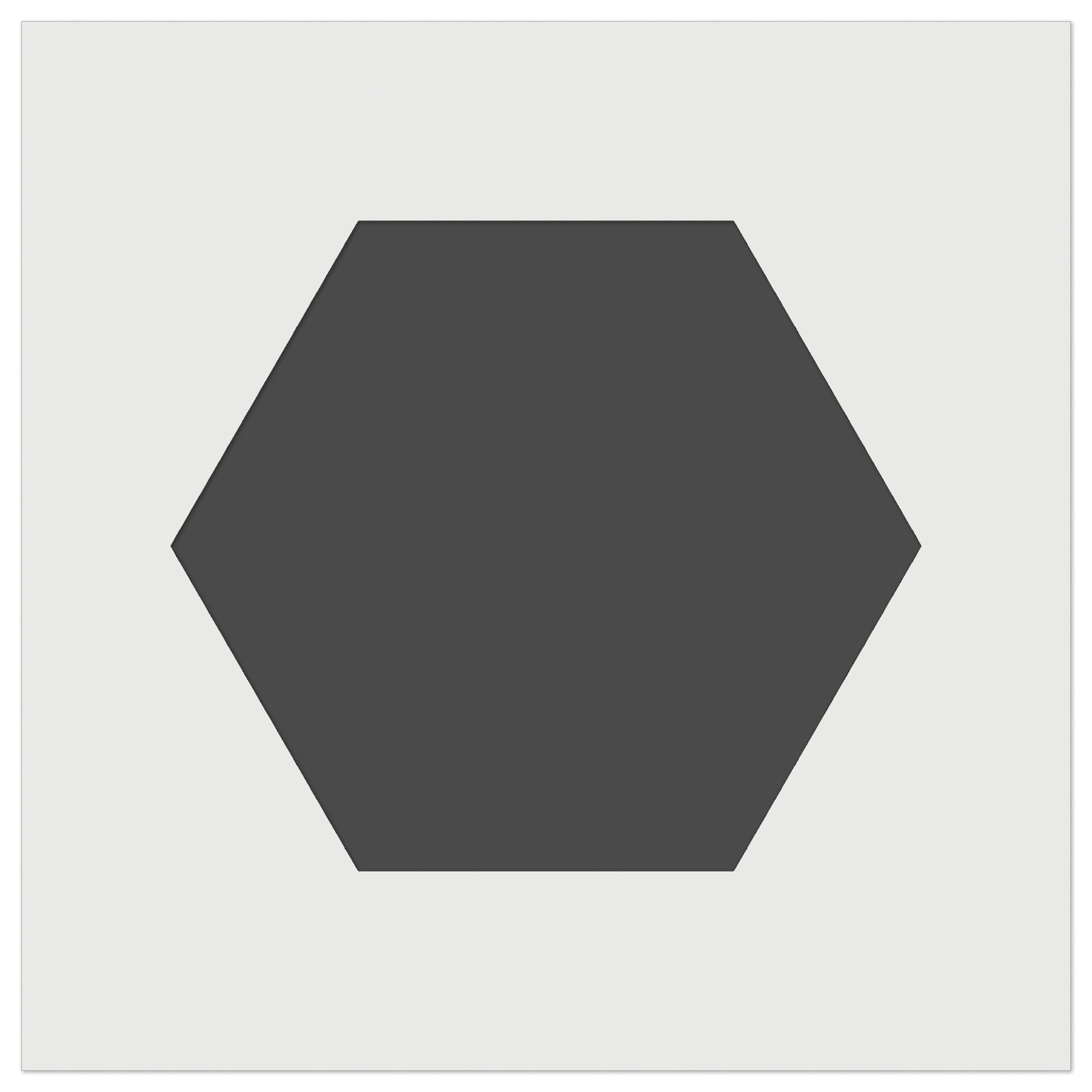 Hexagon Solid DIY Cookie Wall Craft Stencil - 9.0 Inch - Walmart.com