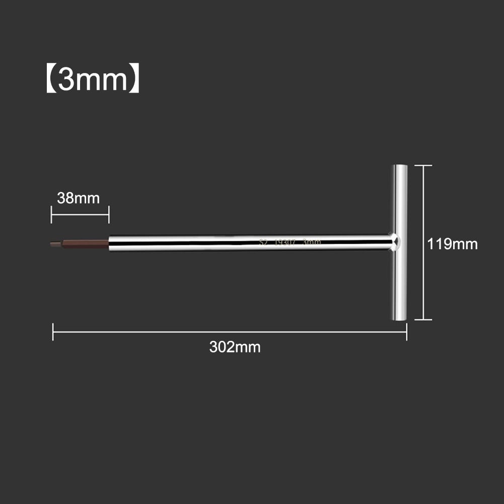Hexagon Wrench T Handle Hex Key Spanner T-Type Socket Wrench Hand ...