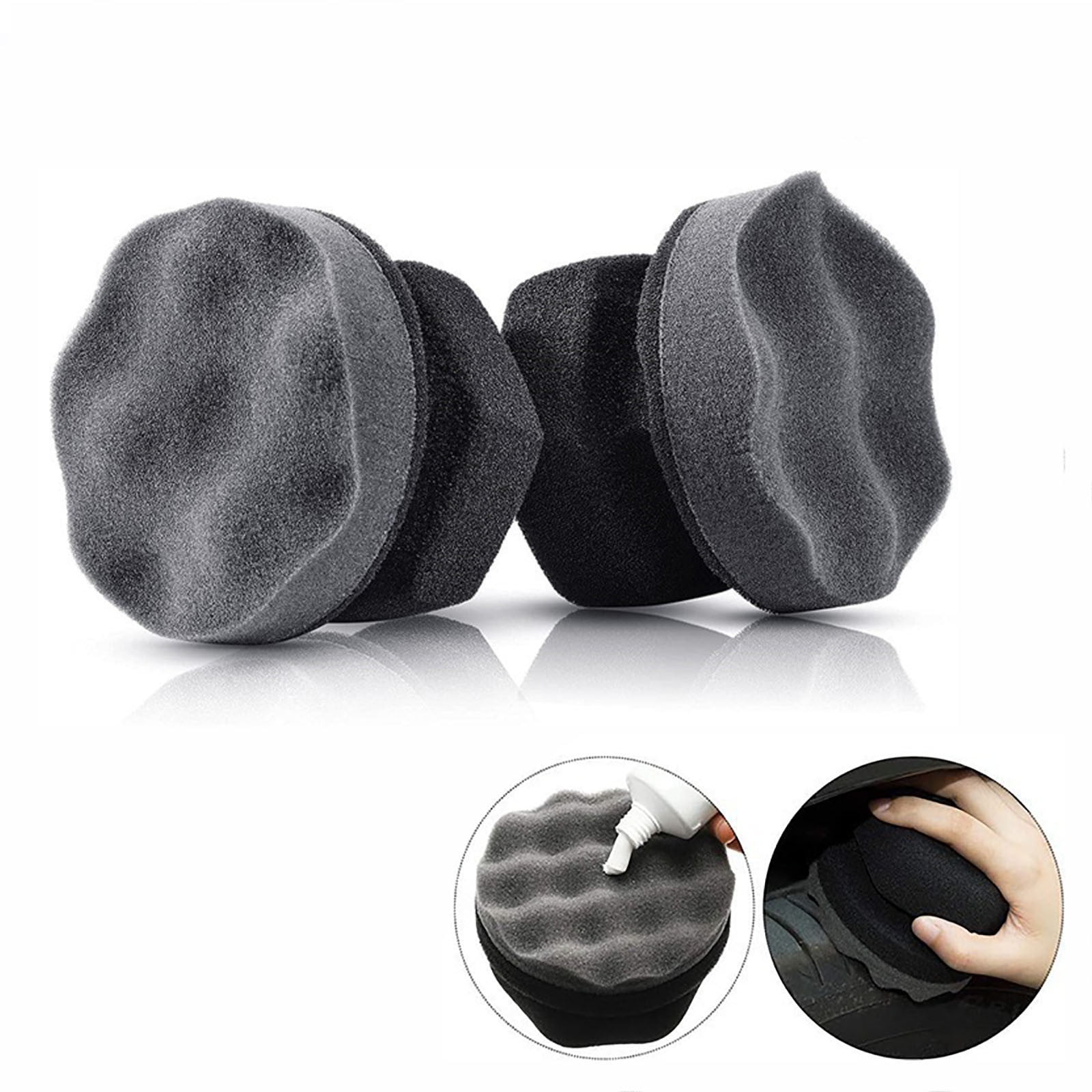 Hexagonal Car Body and Tire Sponge Applicator, Reusable Detailing ...