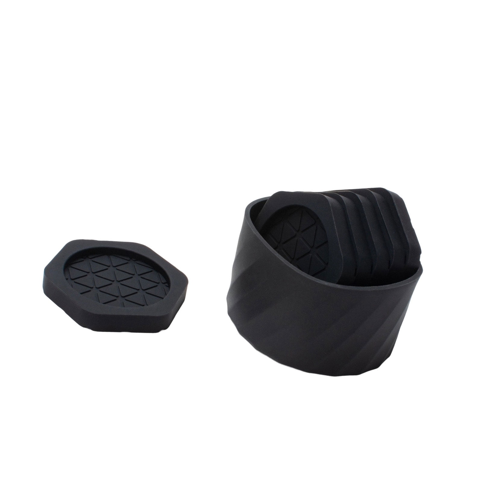 Hexagonal Coasters Mats For Hot Drink Antiskid Bottom And Holder Case ...