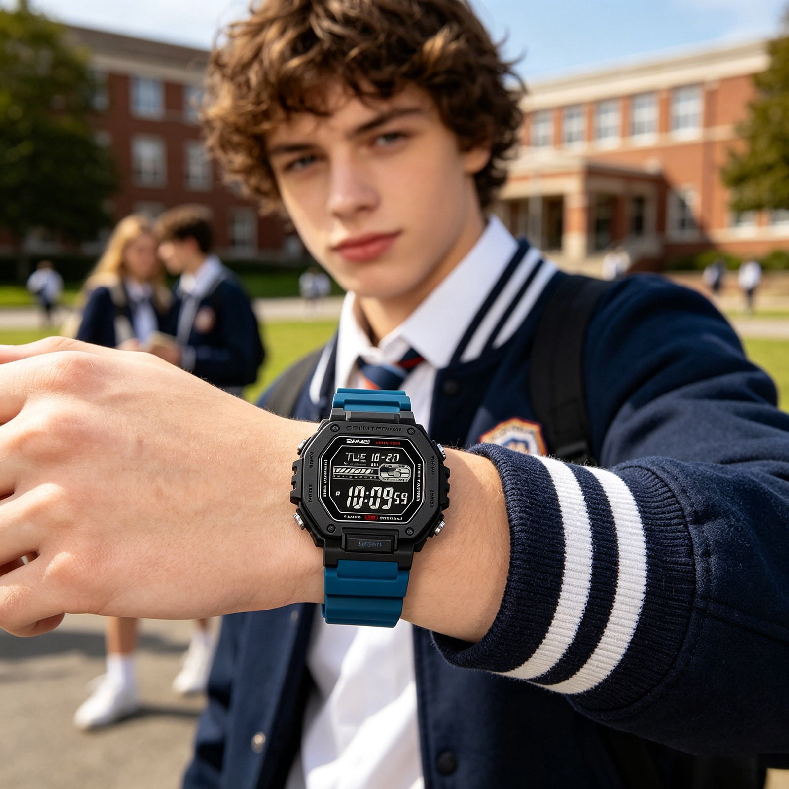 Hexagonal Digital Watch for, Luminous Waterproof Sports Electronic ...