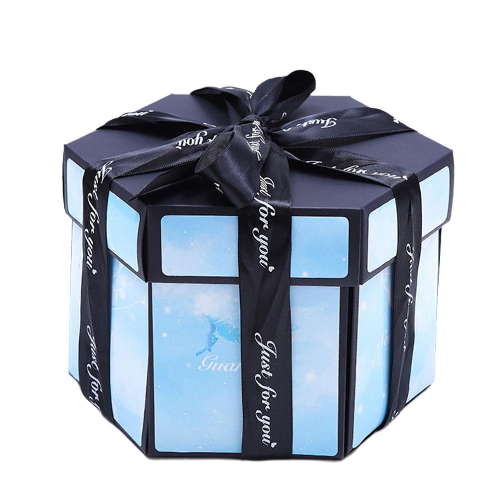 Hexagonal Explosion Box, Paper, 17x11x8.5cm, Multiple Colors, Handmade ...