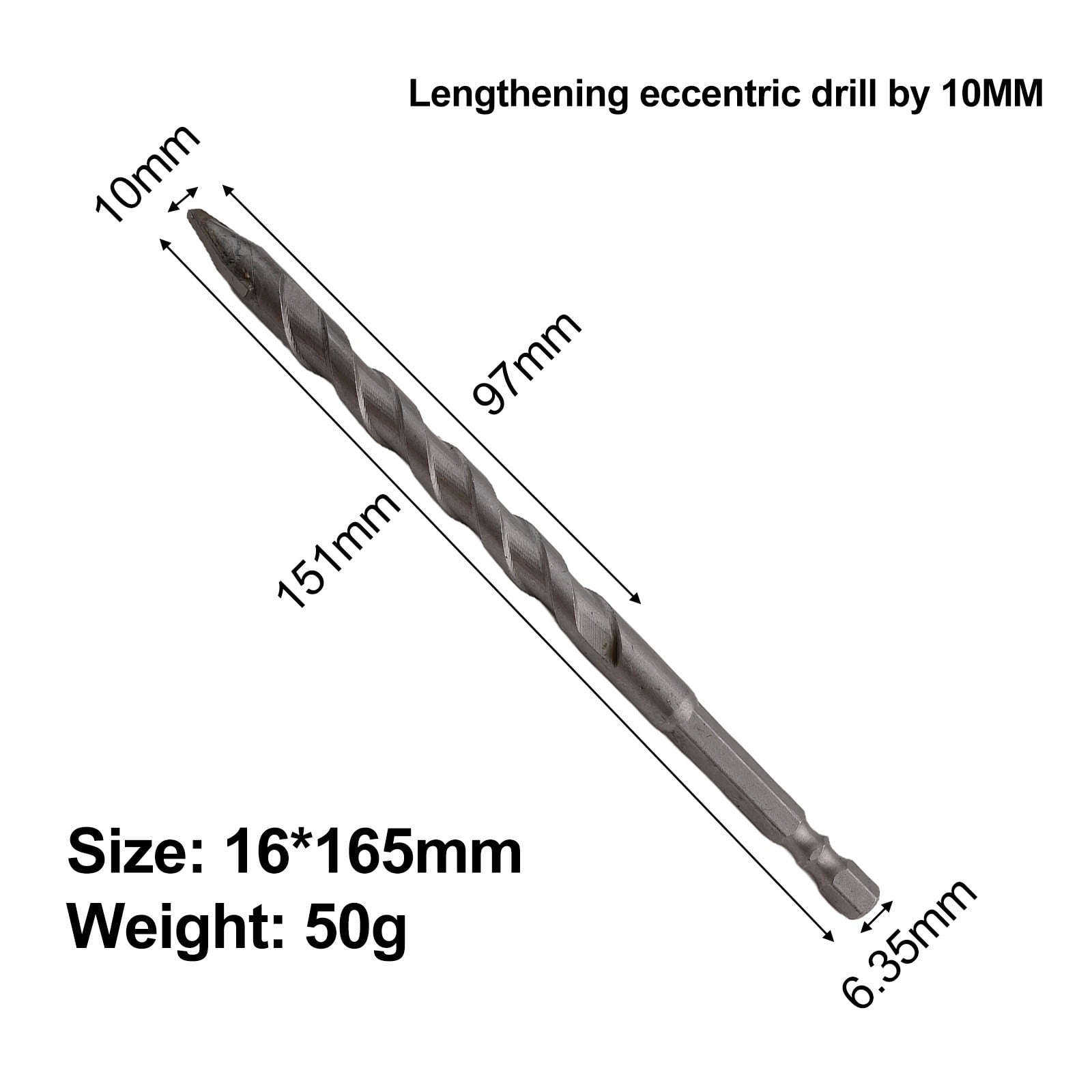 Hexagonal Handle Multifunctional 6-12mm Extended Drill Bit Tile Wall ...