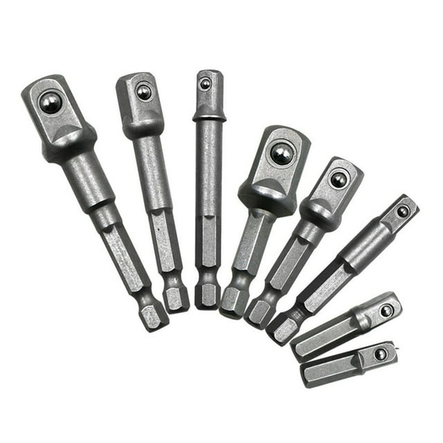 Hexagonal Handle Socket 1/4 3/8 1/2 Electric Socket Rod Conversion Rod ...