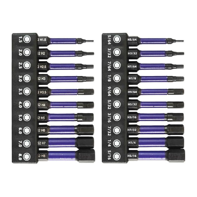 Hexagonal Head Screwdriver Bits Set Highly quality Steel, 1/4"Hexagonal ...