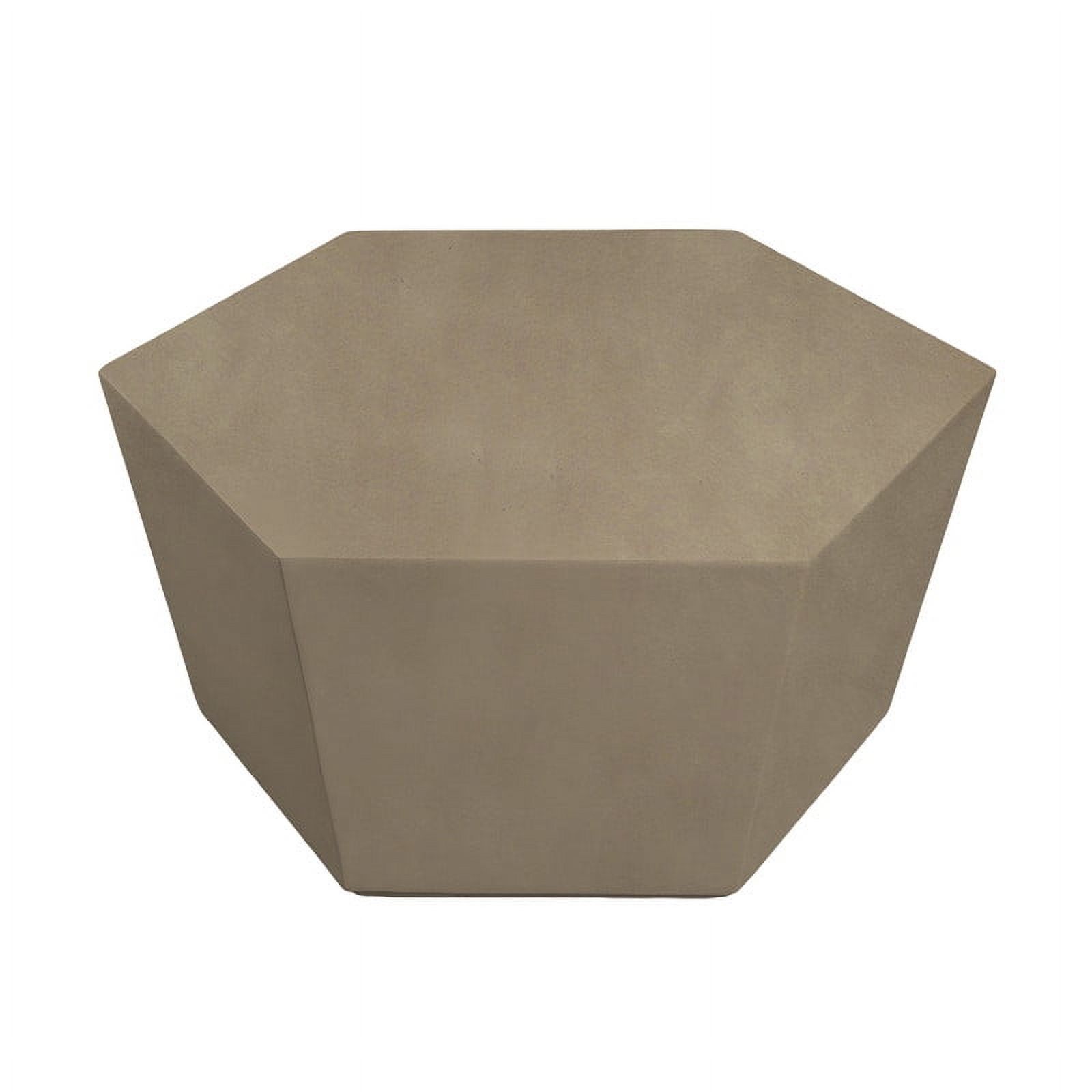 Hexagonal Indoor/Outdoor Accent Side Table Versatile Concrete Side ...