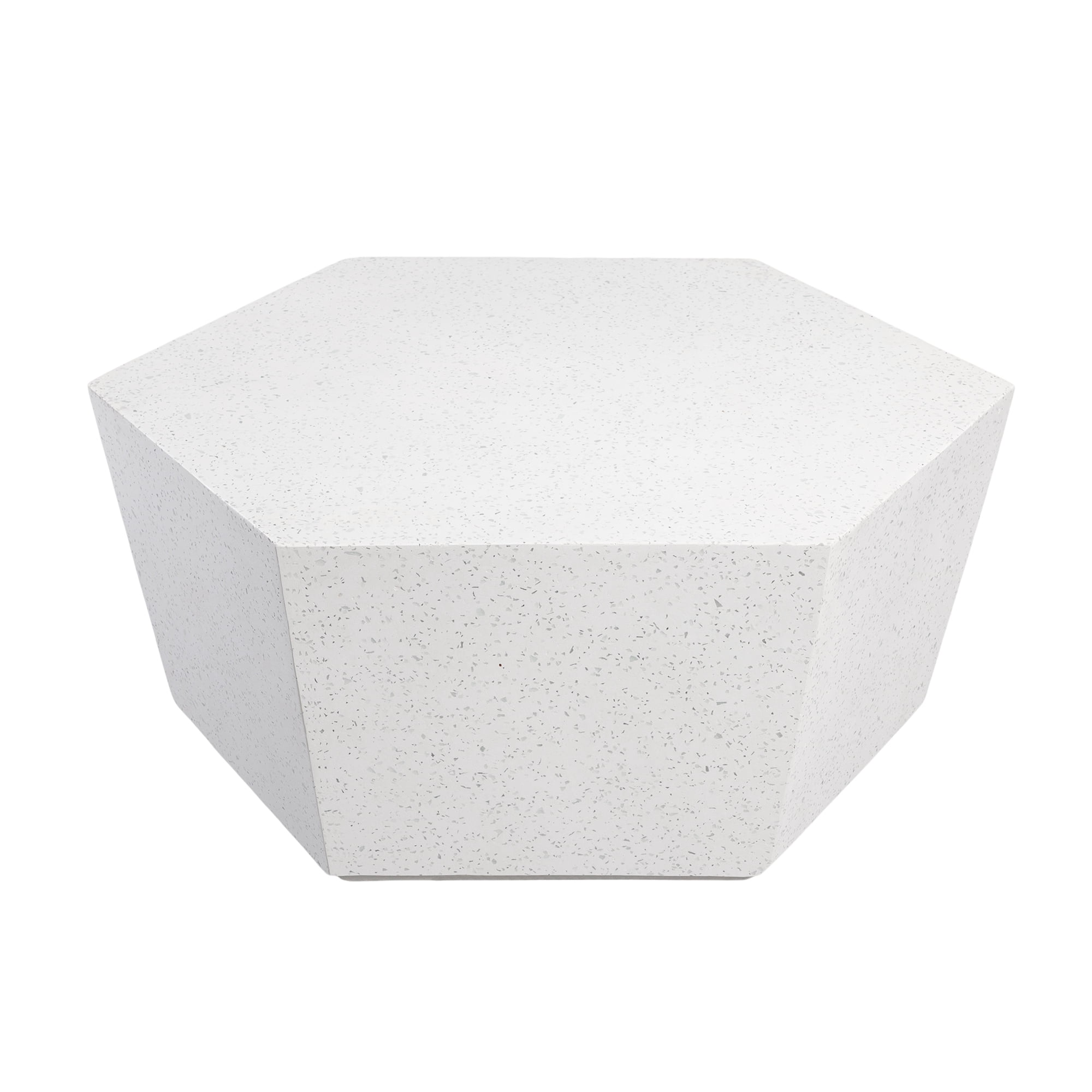 Hexagonal Indoor/Outdoor Accent Side Table Versatile Concrete Side ...
