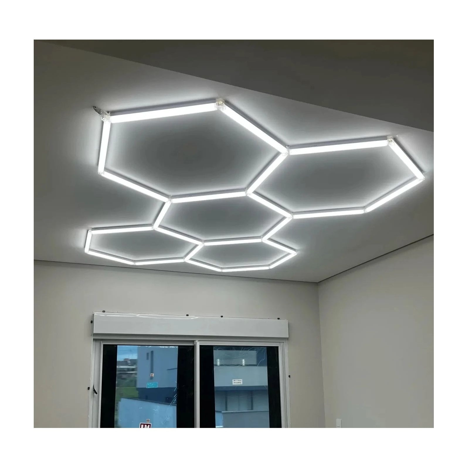 Hexagonal LED ceiling light, salon, hair salon, car, beauty wash, shop ...
