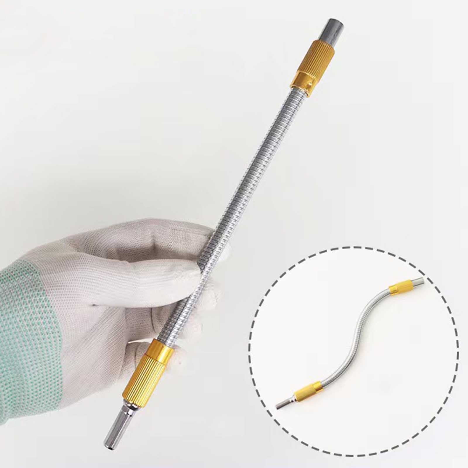 Hexagonal Shank Metal Flex Universal Extension Bit Holder 9.8 Inch ...