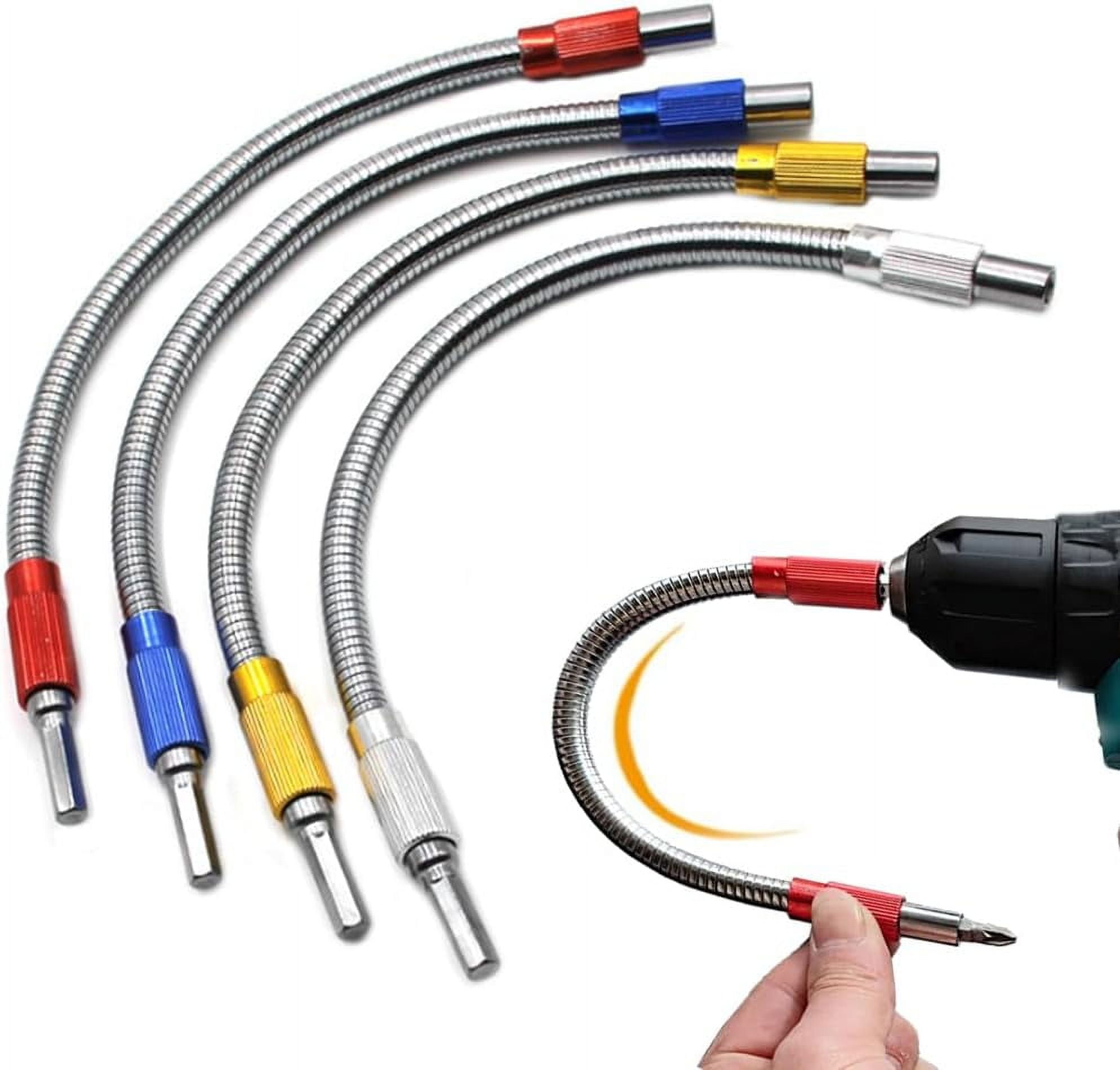 Hexagonal Shank Metal Flex Universal Extension Bit Holder, Superbit Screwdriver Flexible ...