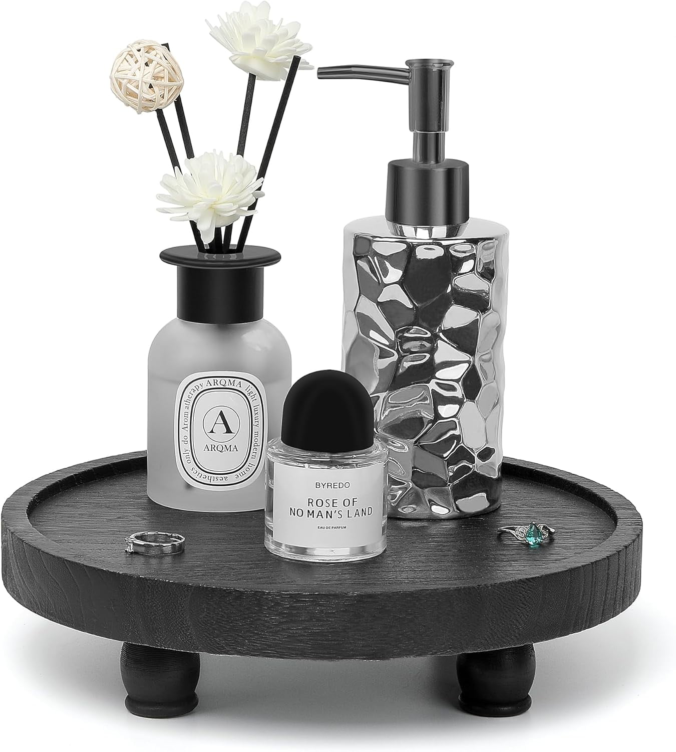 Hexagonal Wood Riser for Display, 2-Tier Wood Farmhouse Riser for ...