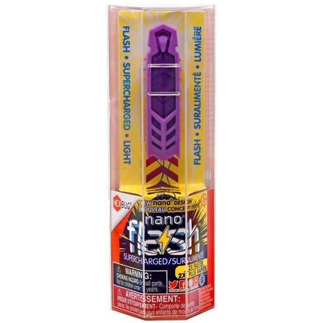 Hexbug Supercharged Nano Flash with LED Lights, Purple - Walmart.com