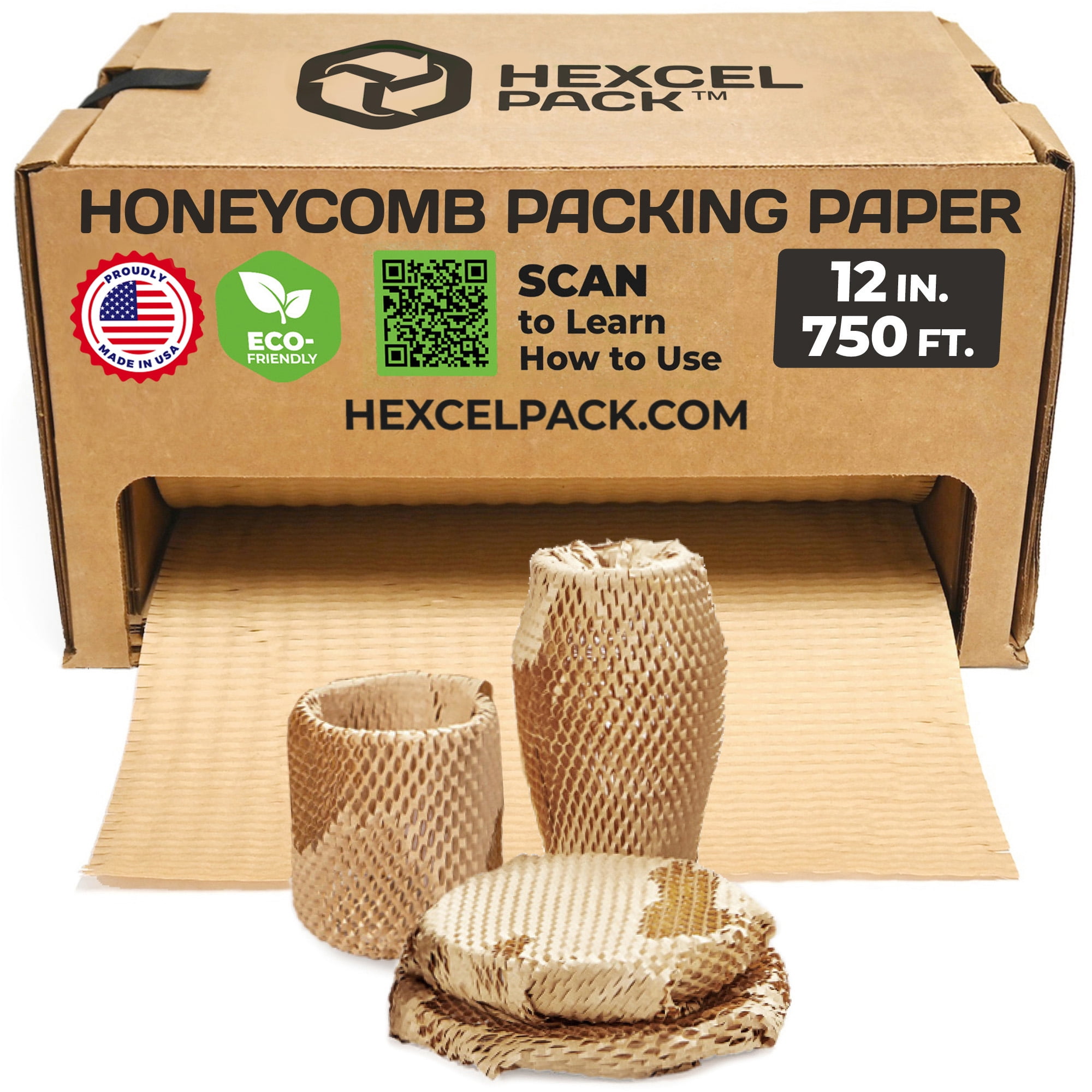 HexcelPack HexcelWrap Mini - Honeycomb Packing Paper, Eco-Friendly ...