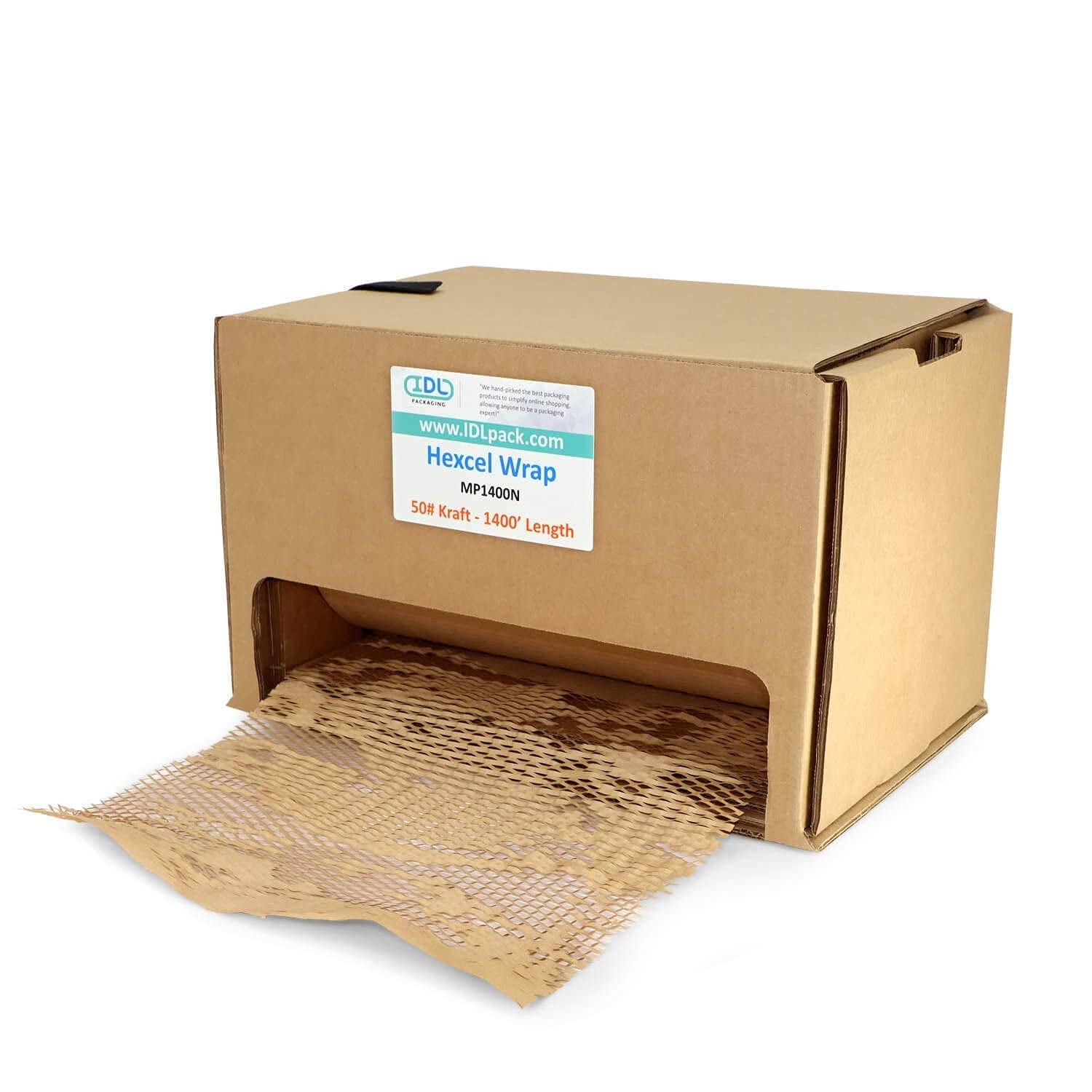 HexcelWrap Cushioning Kraft Paper 15.25" x 1400' in Self-Dispensed Box ...