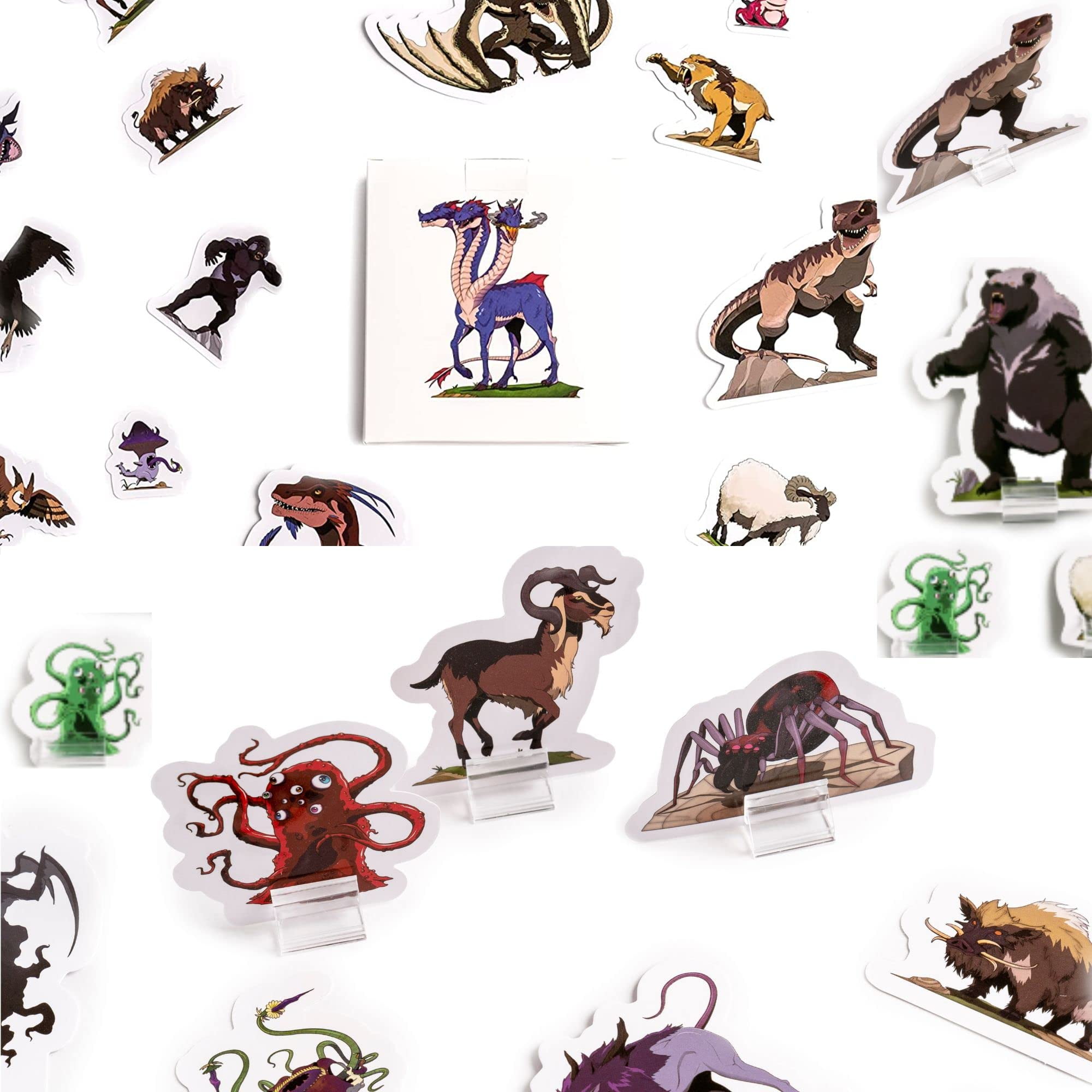 Hexers Beasts Monster and Animals DM Starter Set 2D Miniatures for ...