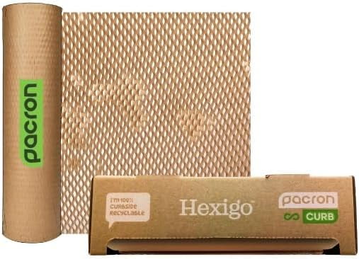 Hexigo Packing Paper Roll - 12"x300' Recyclable Brown Kraft Paper for ...