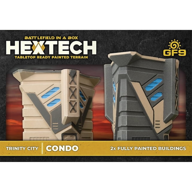 Hextech Trinity City: Painted Condo Buildings, 2 Pieces - Walmart ...