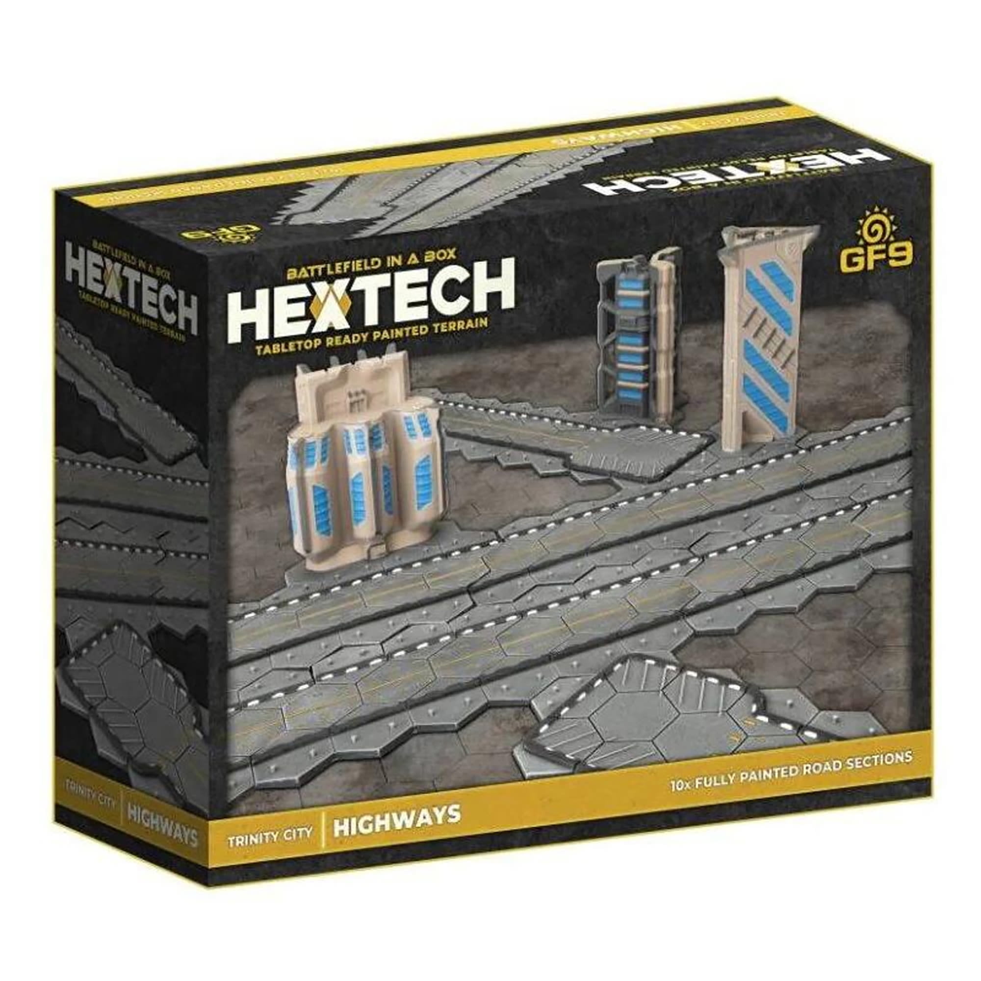 Hextech Trinity City: Painted Highway Tiles, 10 Pieces - Walmart.com