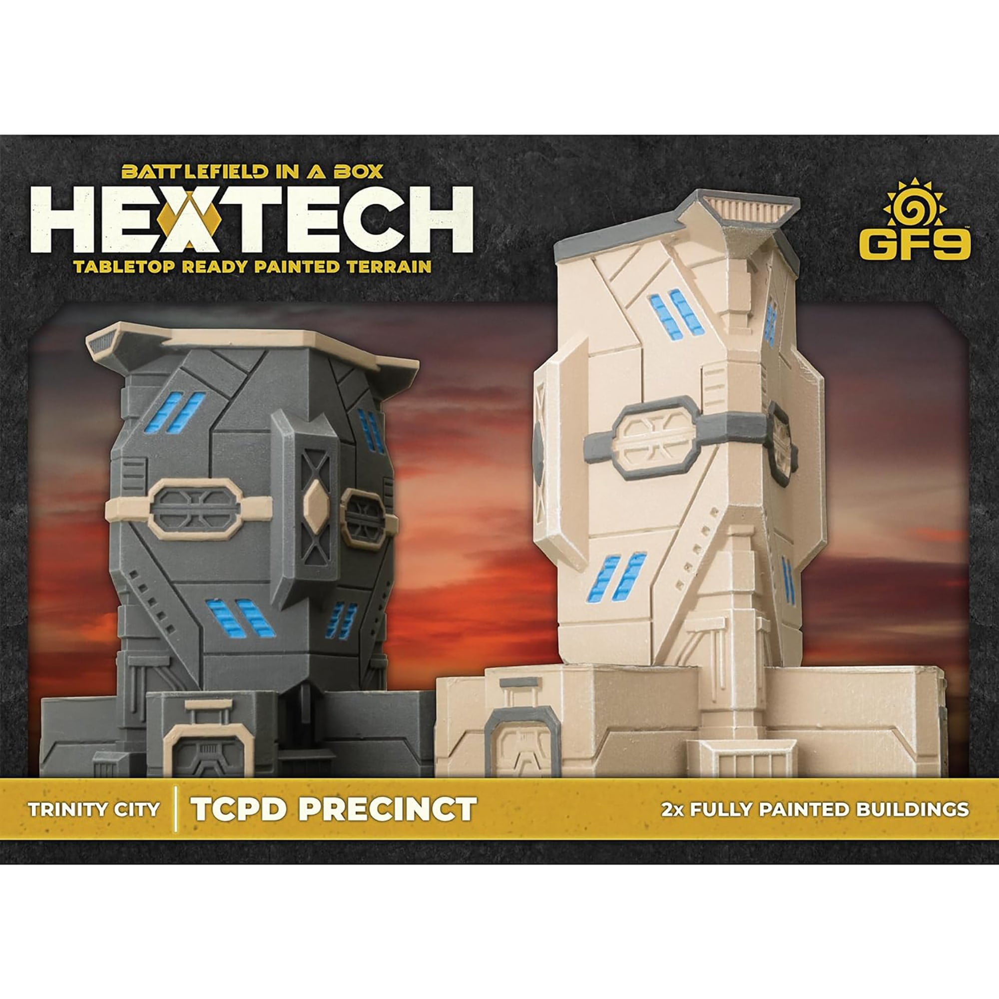 Hextech Trinity City: Painted TCPD Precinct Buildings, 2 Pieces ...