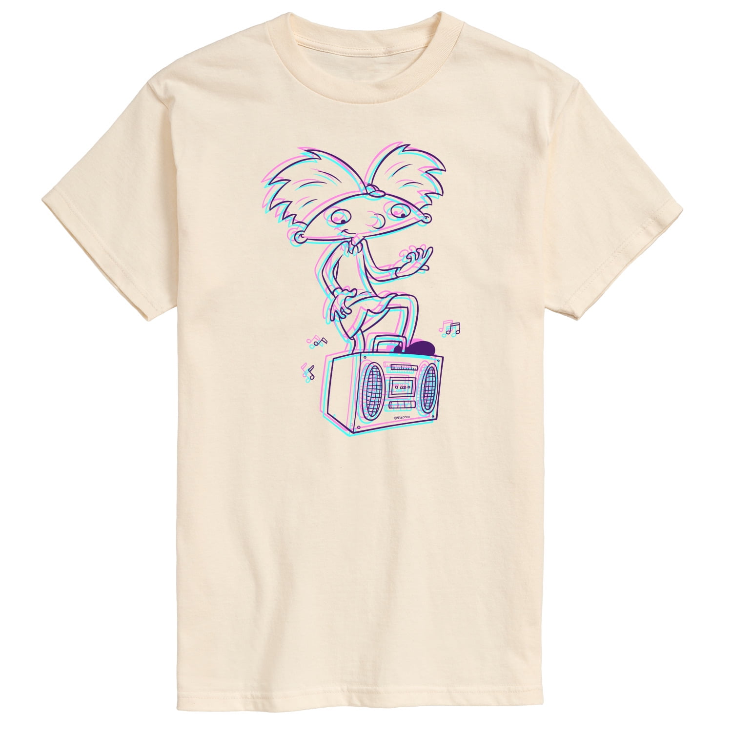 Hey Arnold! - 3D Arnold - Men's Short Sleeve Graphic T-Shirt - Walmart.com