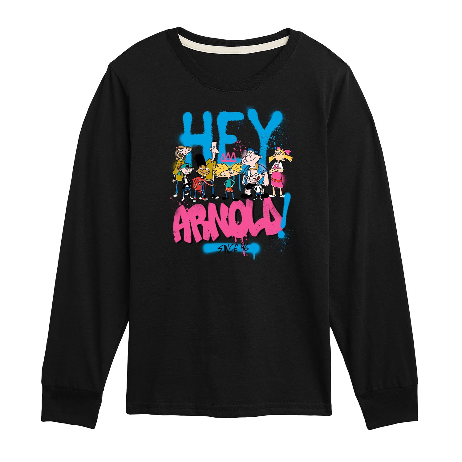 Hey Arnold! - Arnold Spray Paint 96 - Toddler And Youth Long Sleeve ...