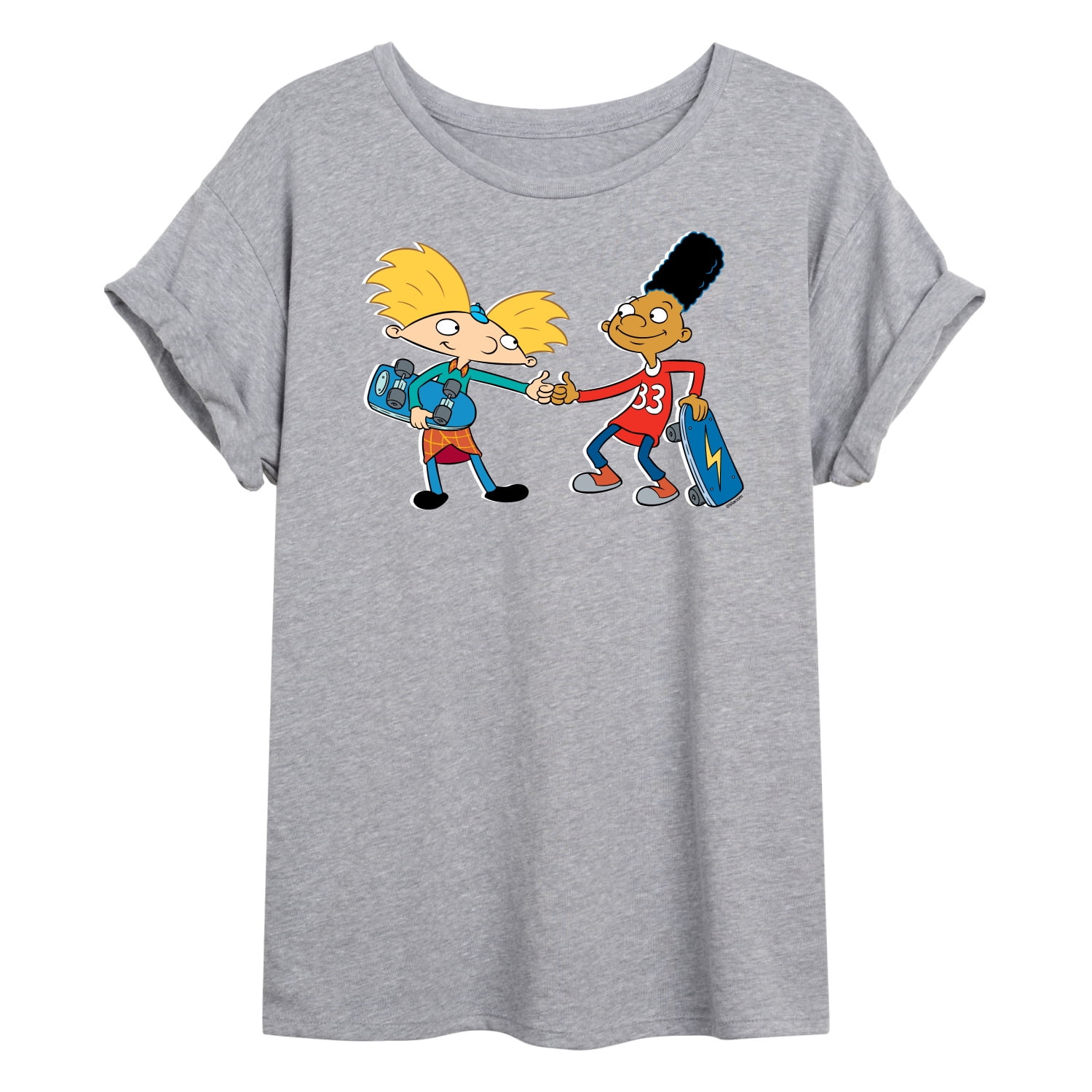 Hey Arnold! - Arnold and Gerald Skateboard - Juniors Ideal Flowy Muscle ...