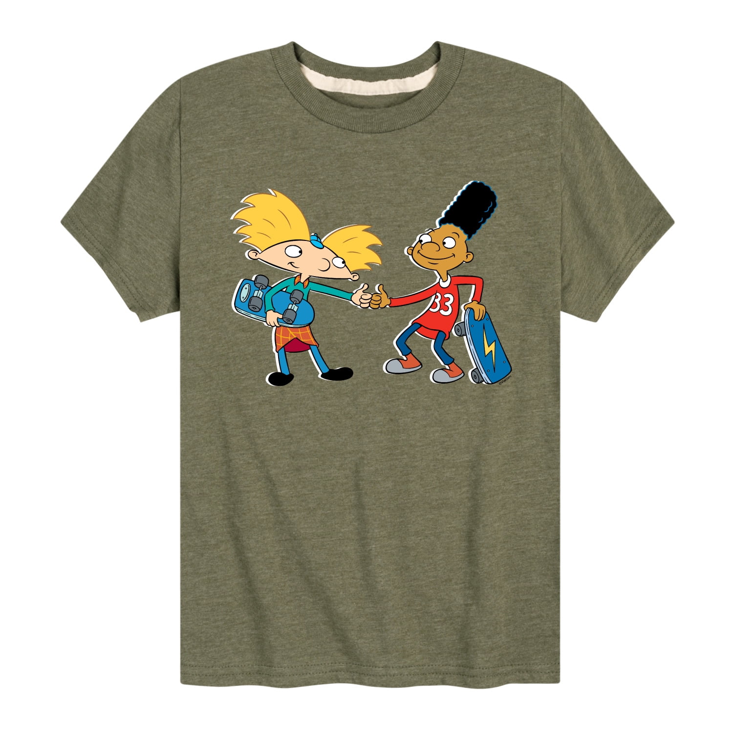 Hey Arnold! - Arnold and Gerald Skateboard - Toddler And Youth Short Sleeve Graphic T-Shirt ...