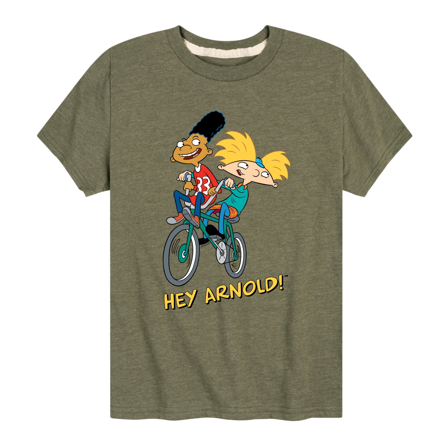 Hey Arnold! - Arnold and Gerald on Bike - Toddler And Youth Short ...
