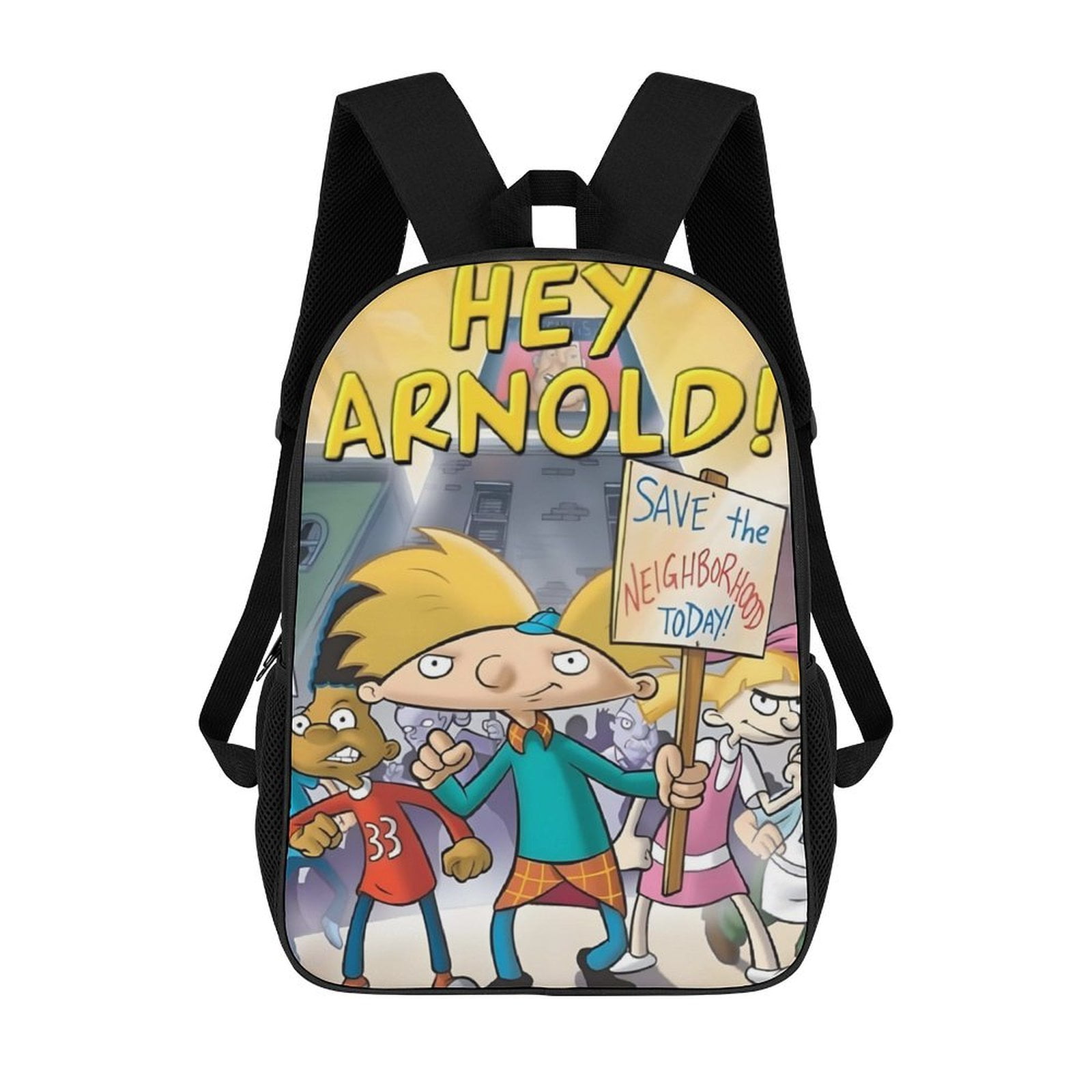 ‌Hey Arnold Back-pack Adjustable Shoulder Straps Large Capacity Book ...