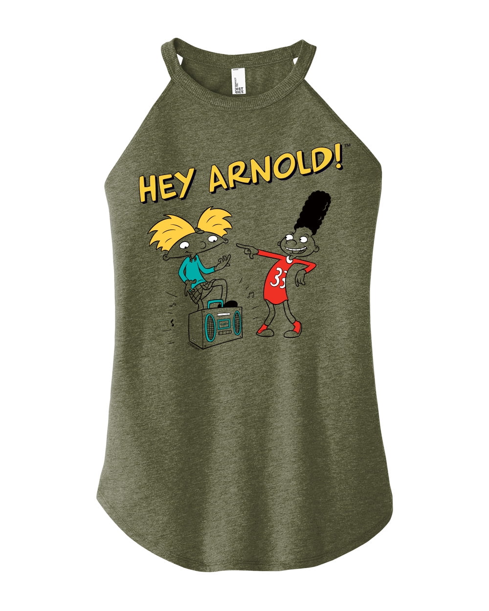 Hey Arnold! - Best Buds - Juniors High Neck Tank Top - Walmart.com